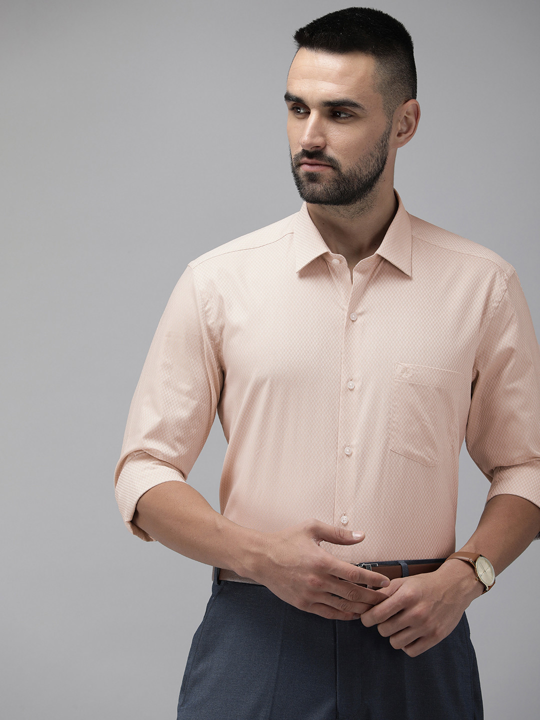 Buy Arrow Men Original Slim Fit Pure Cotton Formal Shirt - Shirts for ...