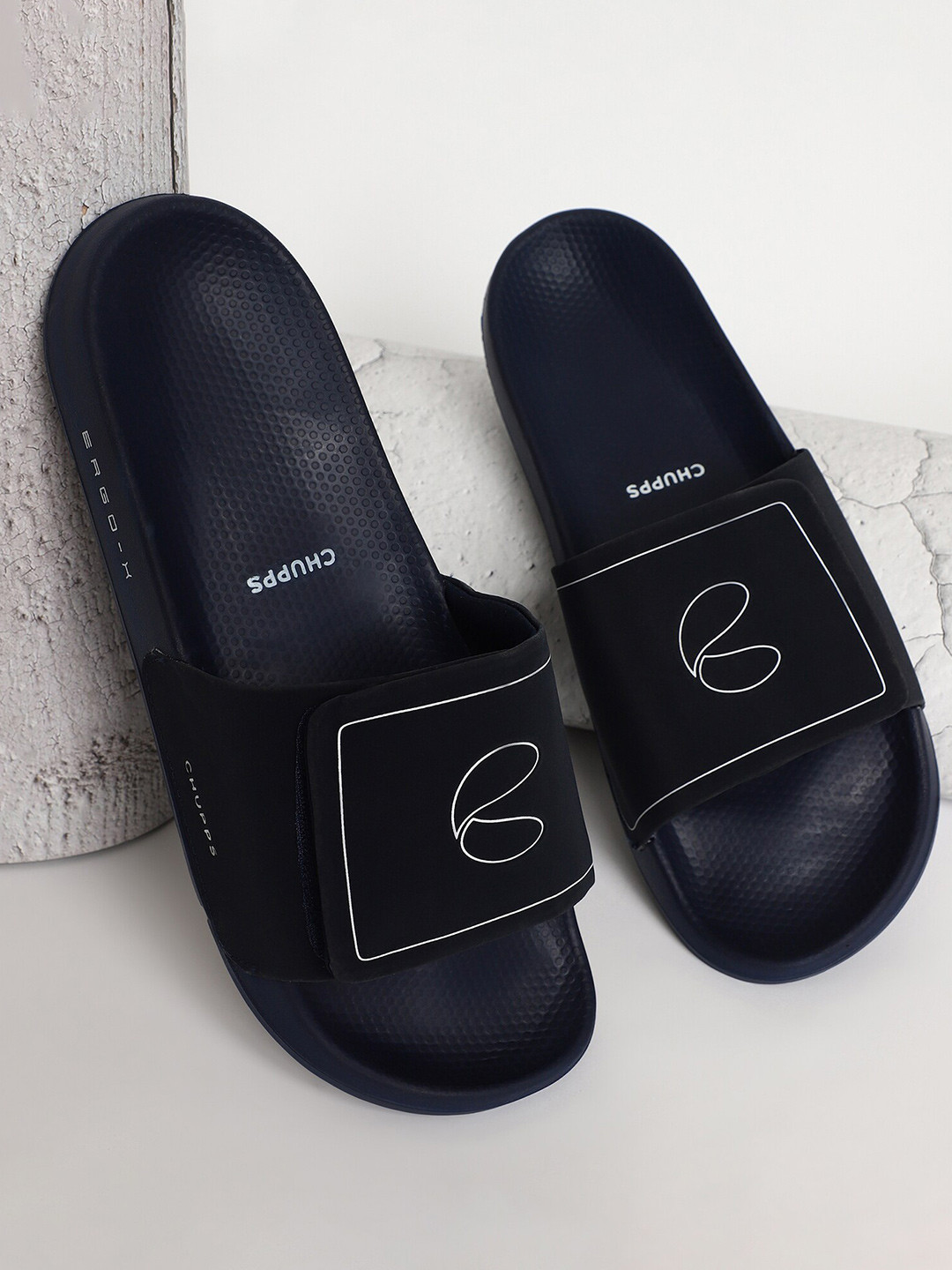 Buy CHUPPS Men Urban Edge ErgoX Plus Comfort Slider - Flip Flops for ...