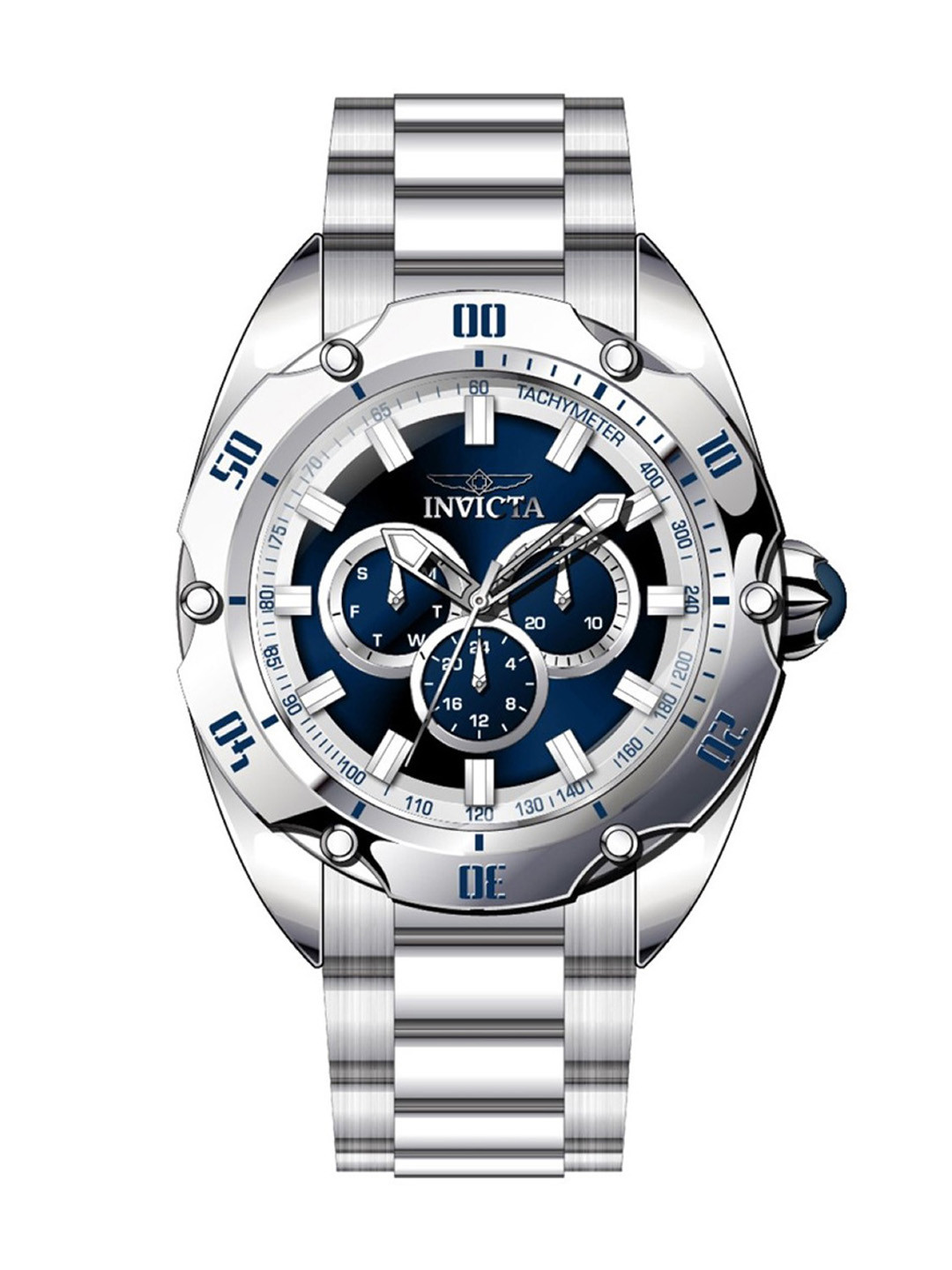 Buy Invicta Men Venom Stainless Steel Bracelet Style Straps Analogue ...