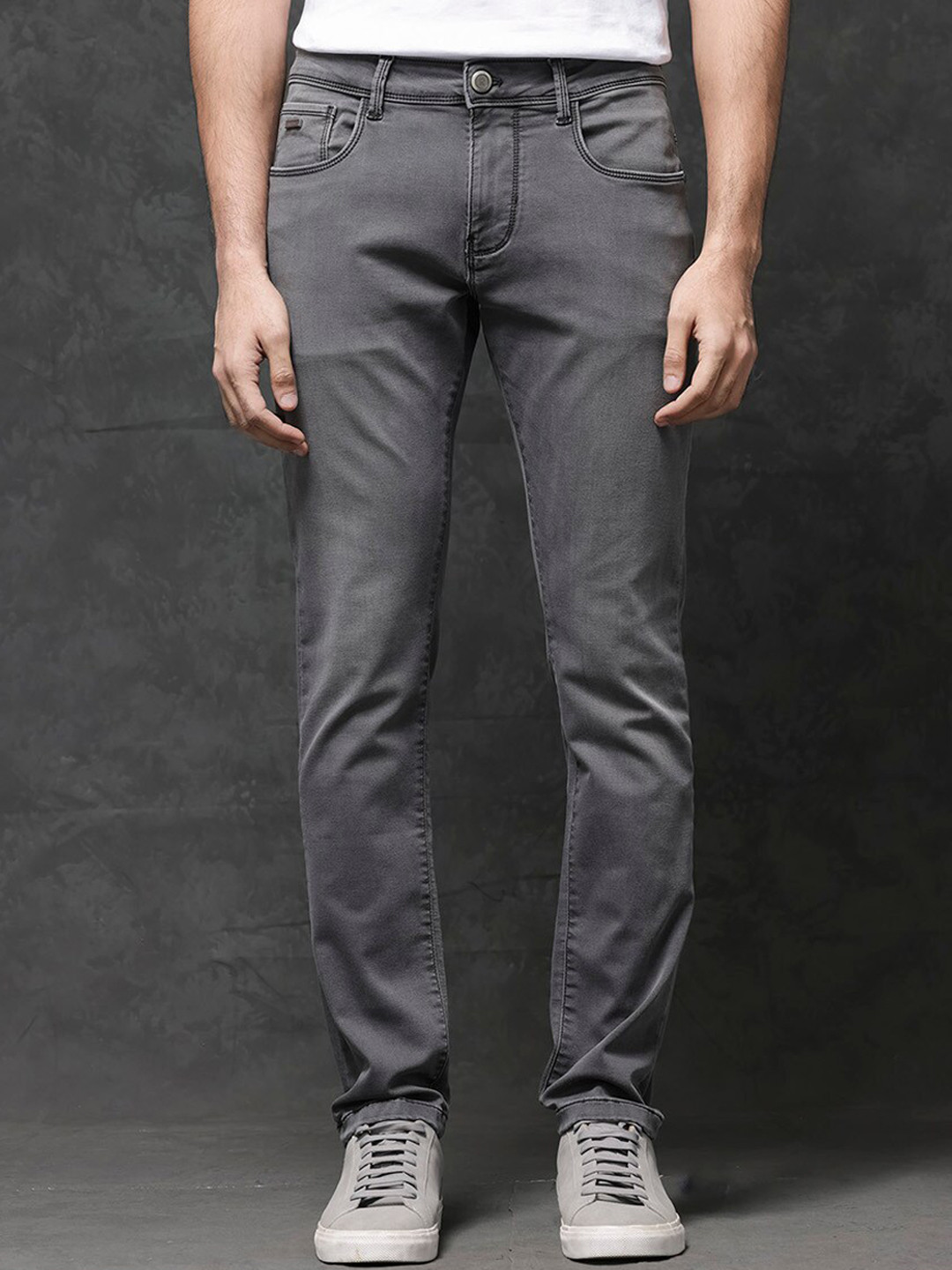 Buy RARE RABBIT Men Savoy Slim Fit Cotton Mid Rise Jeans - Jeans for ...