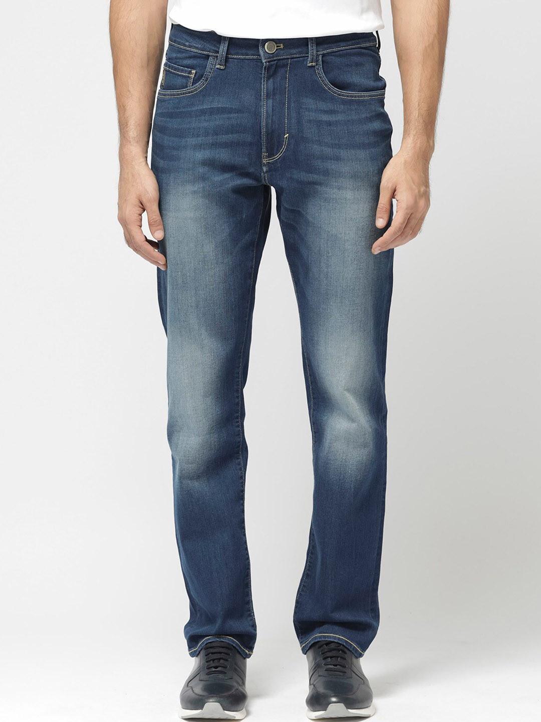 Buy RARE RABBIT Men Dieme Regular Fit Mid Rise Cotton Jeans - Jeans for ...