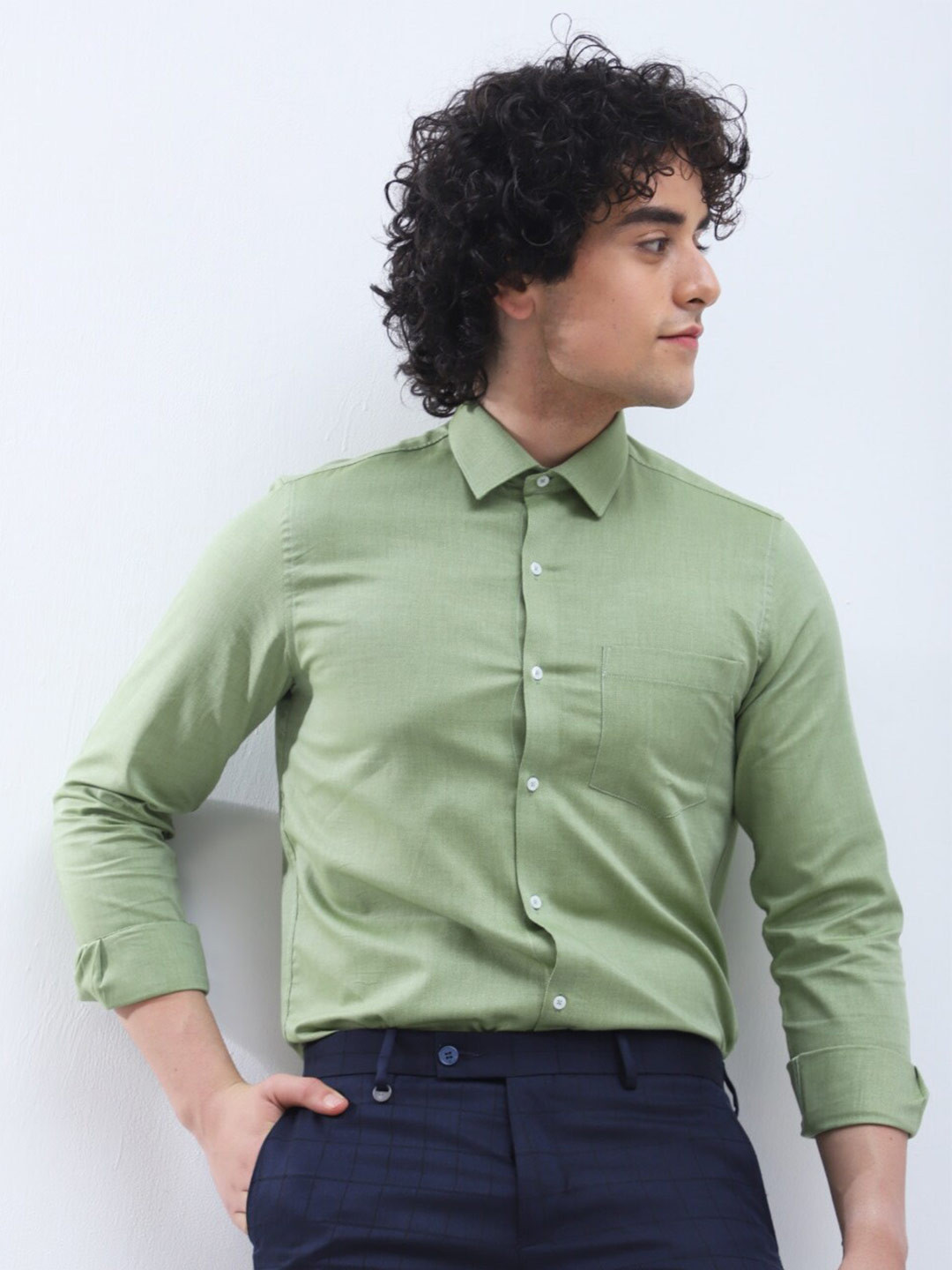 Buy Turtle Standard Slim Fit Spread Collar Cotton Formal Shirt - Shirts ...