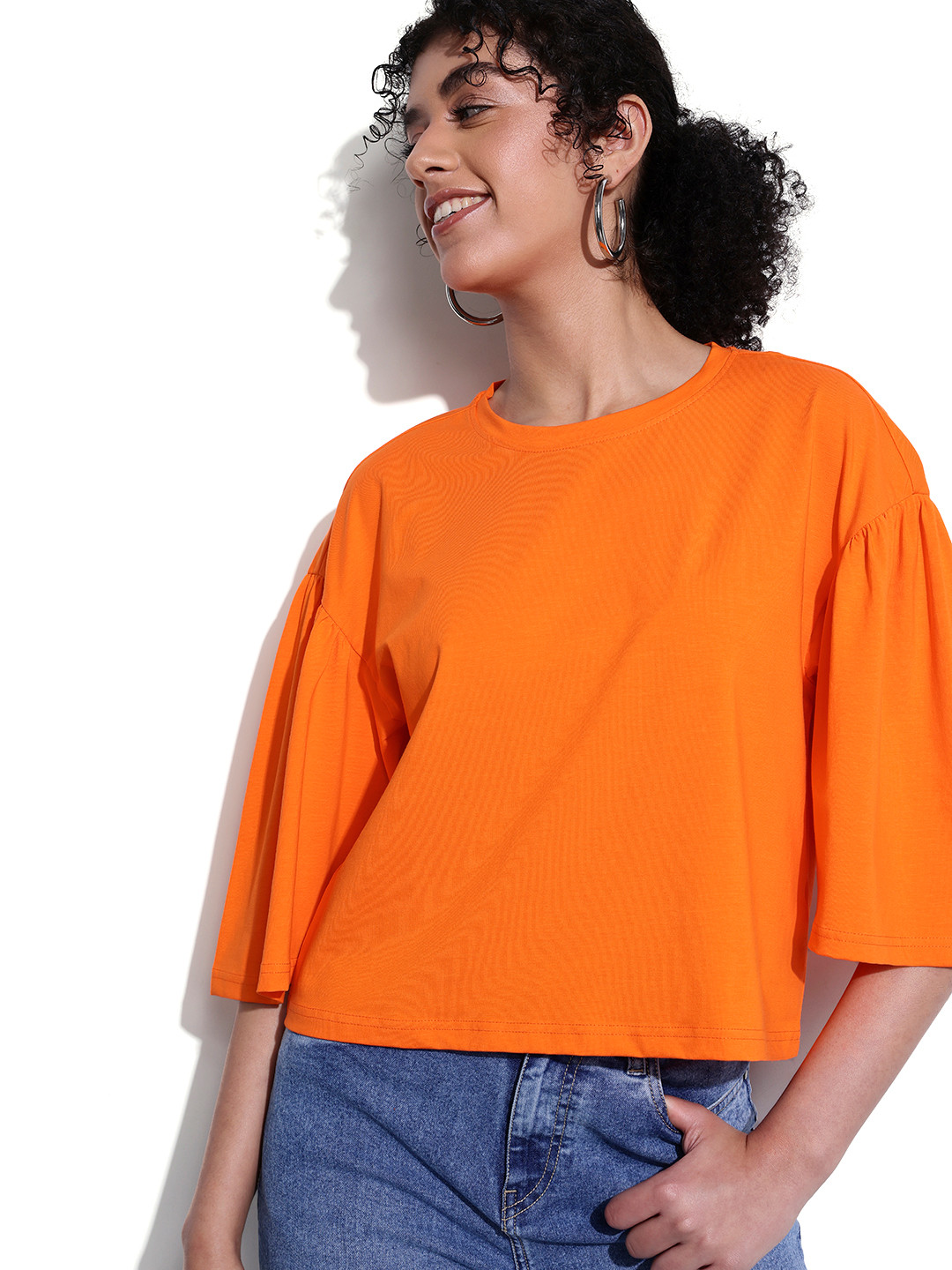 Buy DressBerry Hyperbright Obsession Cropped & Square Top - Tops for ...