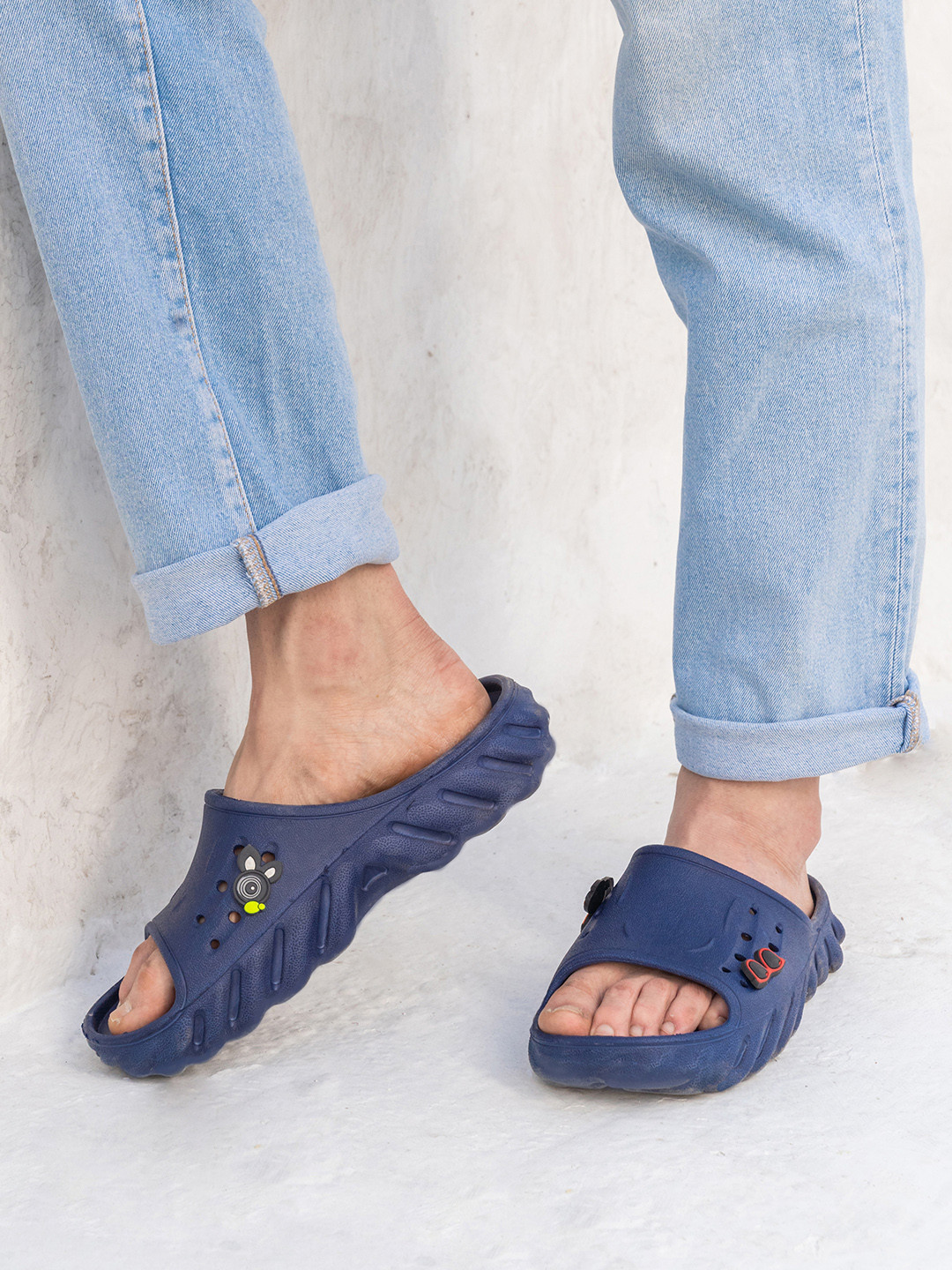 Buy Solethreads Men Self Design Sliders - Flip Flops for Men 27507266 ...