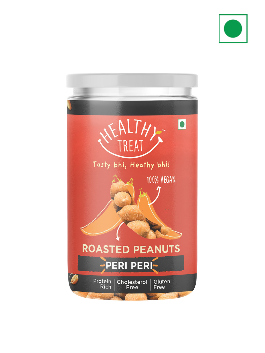 Buy Healthy Treat Set Of 4 Roasted Peri Peri Peanut 200g Each - Nuts ...