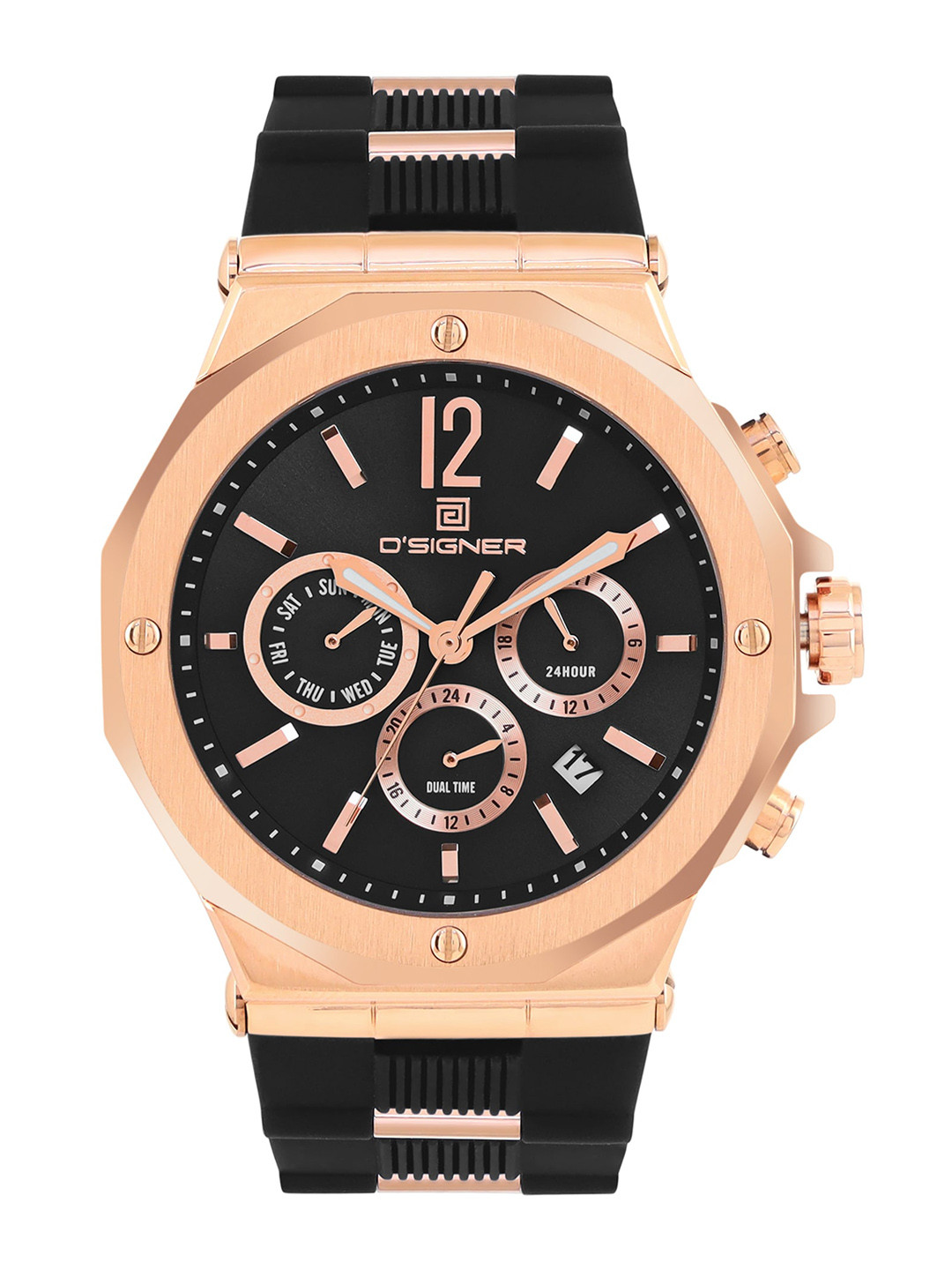 Buy Dsigner Men Brass Dial & Straps Analogue Watch 820RGFS.3G - Watches ...