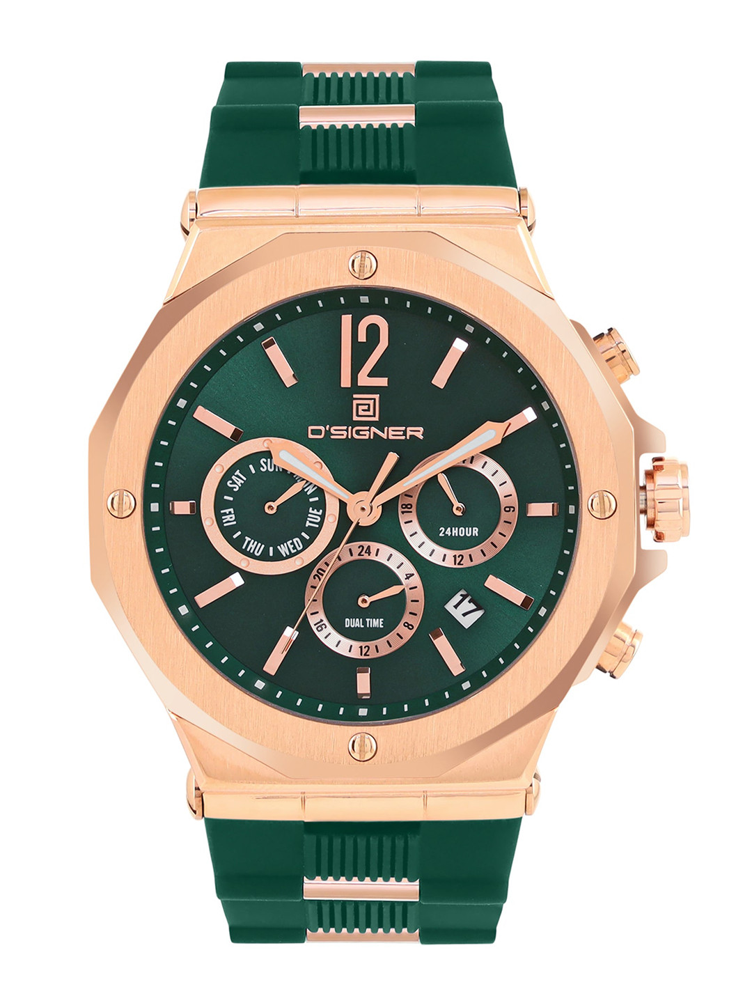 Buy Dsigner Men Brass Dial & Straps Analogue Watch 820RGFS.16G ...