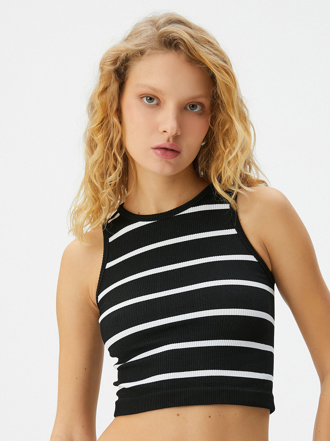 Buy Koton Striped Crop Tank Top - Tops for Women 27528686 | Myntra