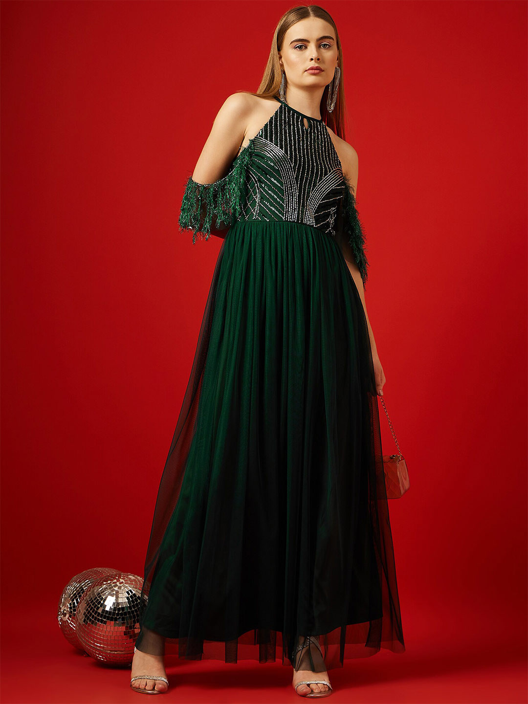 Buy STREET 9 Embellished Net Maxi Dress - Dresses for Women 27531642 ...