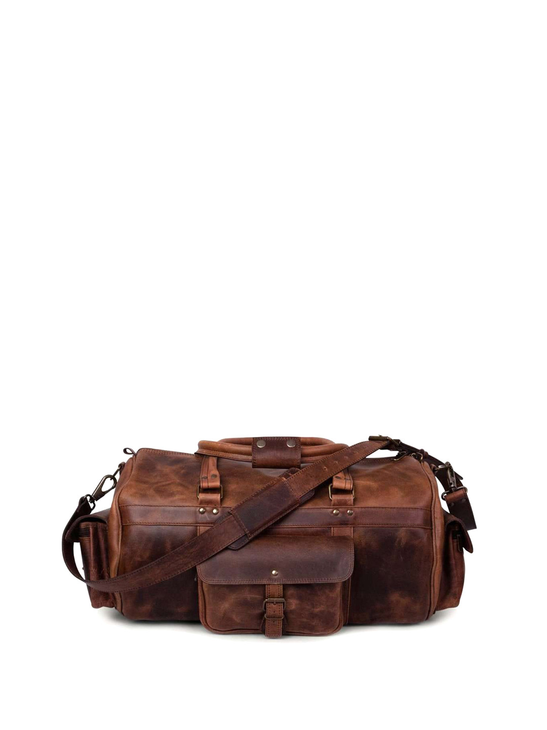 Buy MaheTri Leather Tony Rosato Duffel Bag - Duffel Bag for Men ...