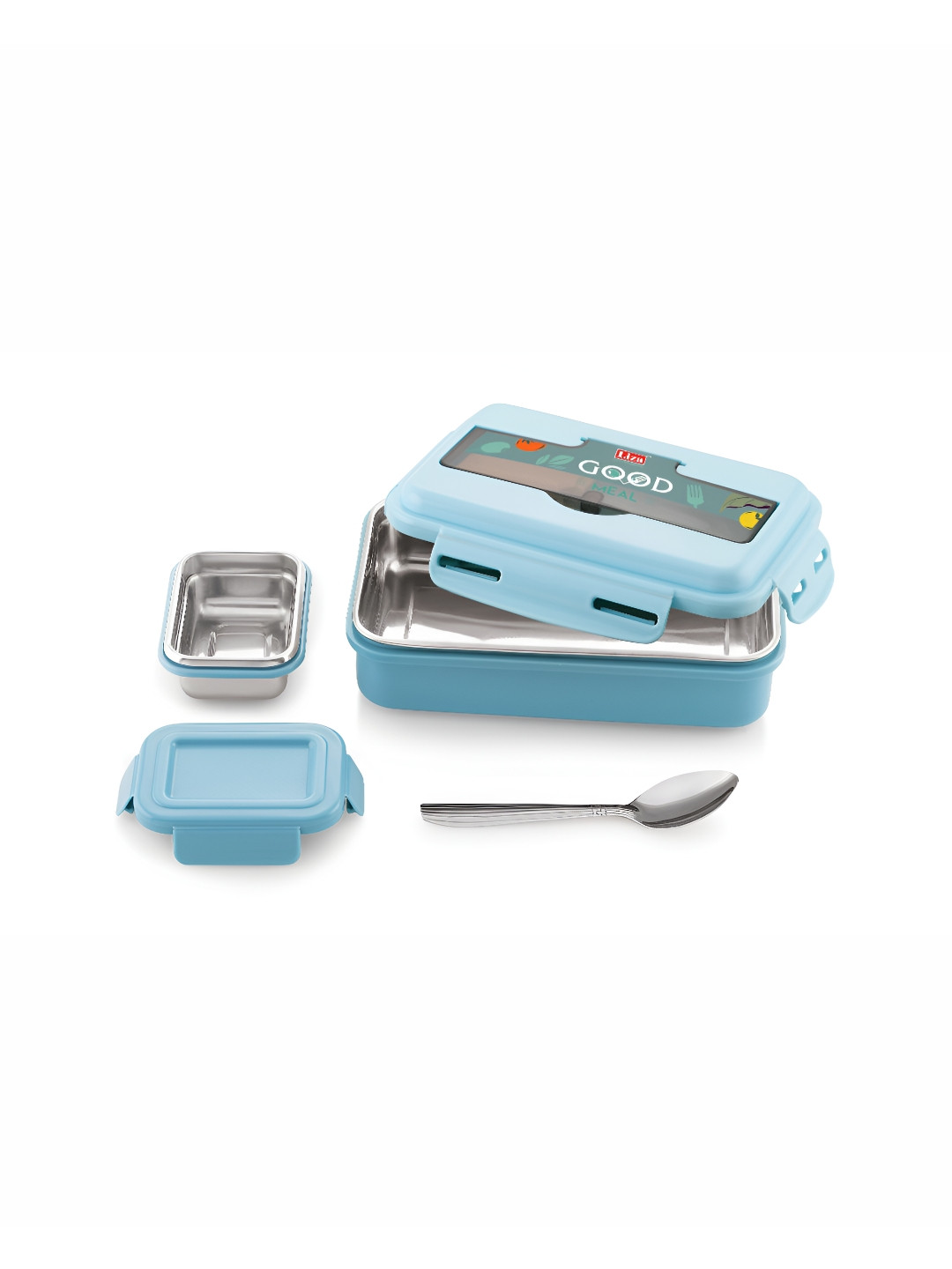 Buy NABHYA Blue Dishwasher Safe Lunch Box 700 Ml - Lunch Box for Unisex ...