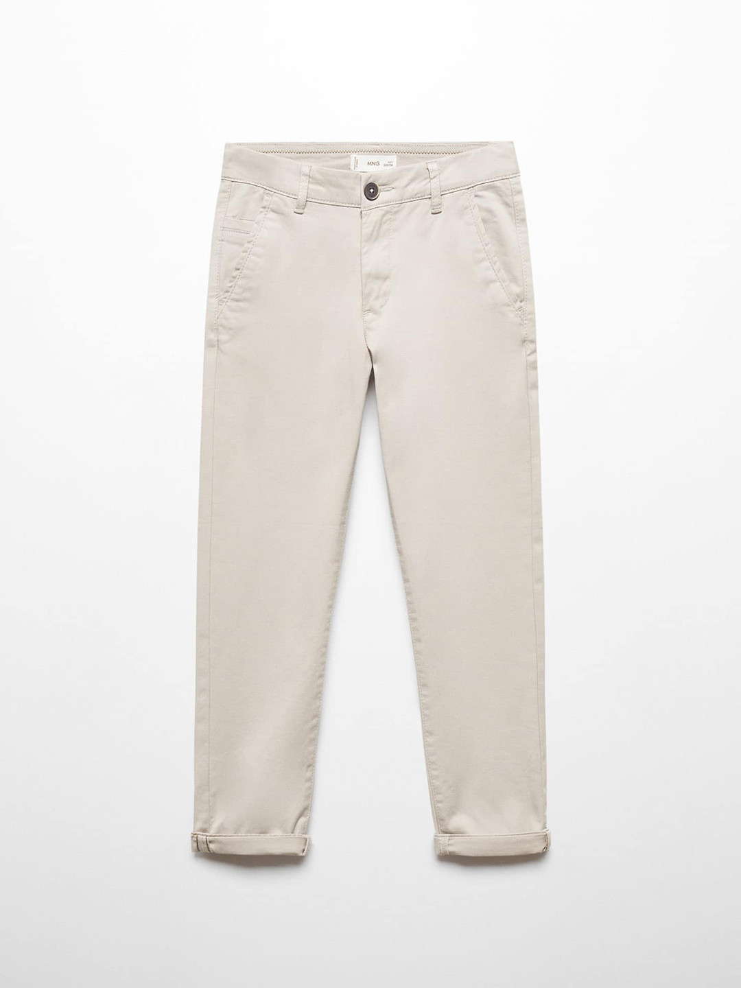 Buy Mango Kids Boys Mid Rise Regular Fit Trousers - Trousers for Boys ...