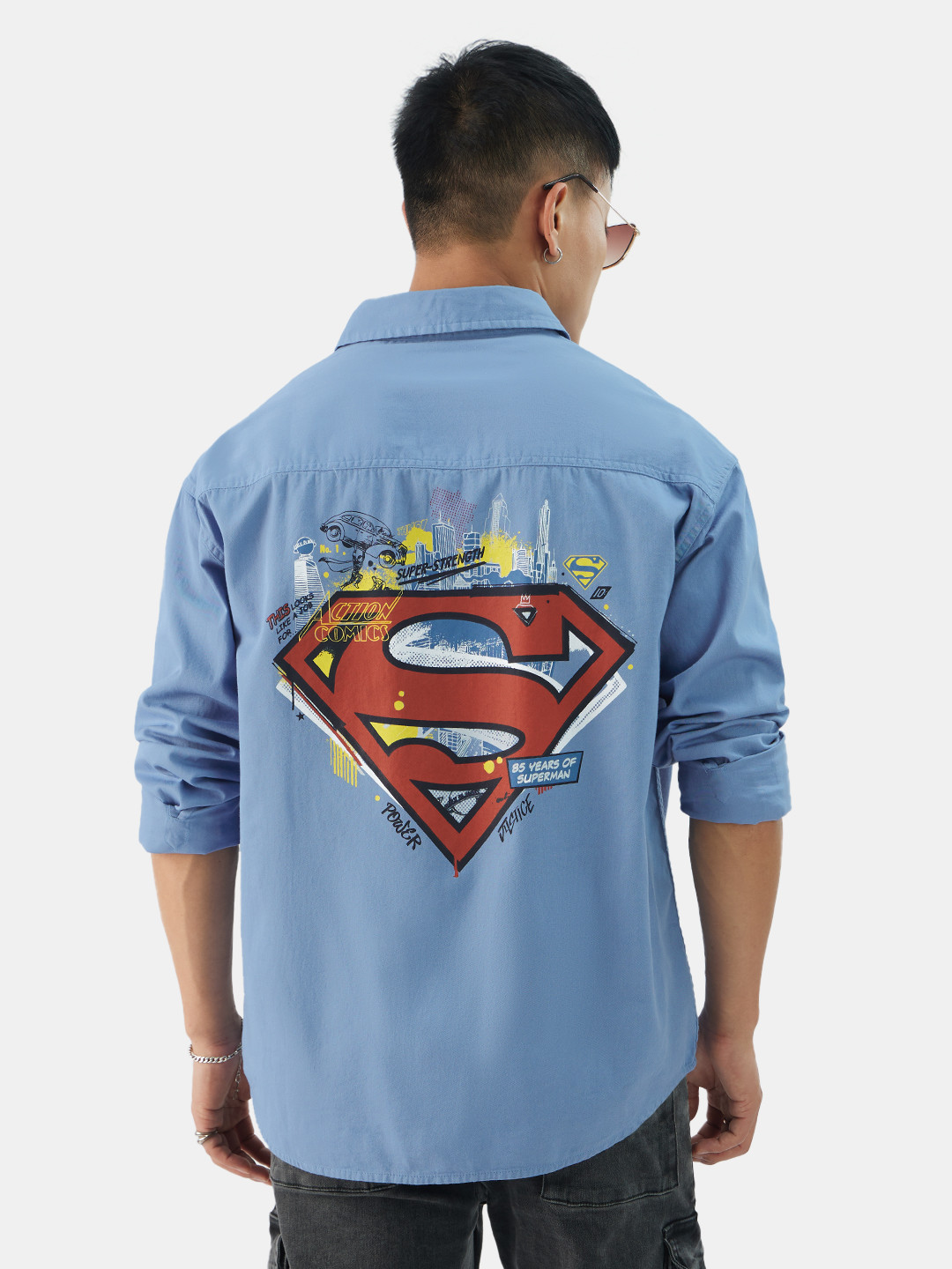 Buy The Souled Store Superman Printed Pure Cotton Casual Shirt - Shirts ...