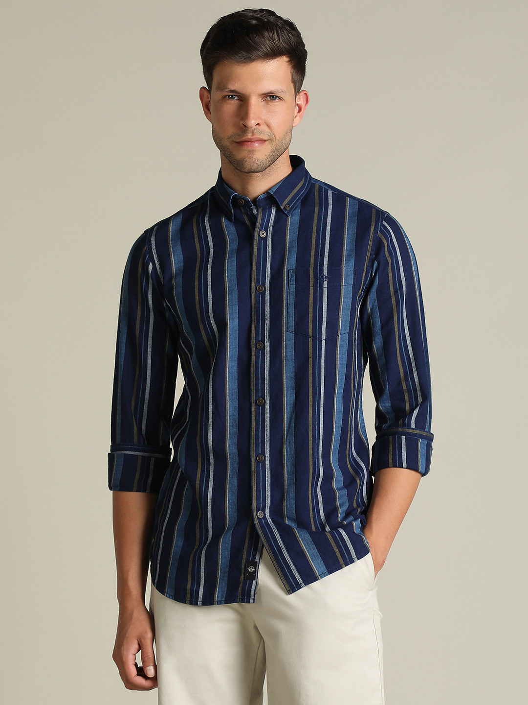 Buy Dockers Men Striped Classic Fit Shirt - Shirts for Men 27563030 ...