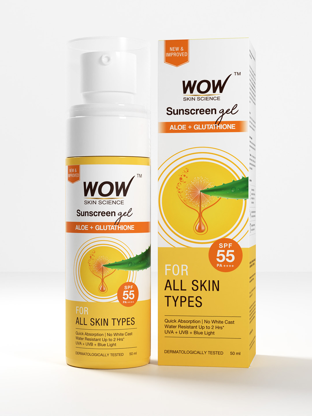 Buy WOW SKIN SCIENCE Sunscreen Gel SPF 55 PA++++ 50ml - Face Sunscreen ...