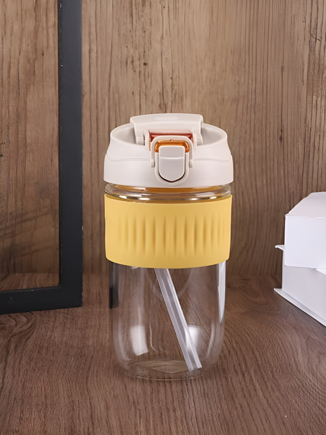 Buy UniKart Yellow & Transparent Glass Sipper Bottle 500 Ml - Water ...