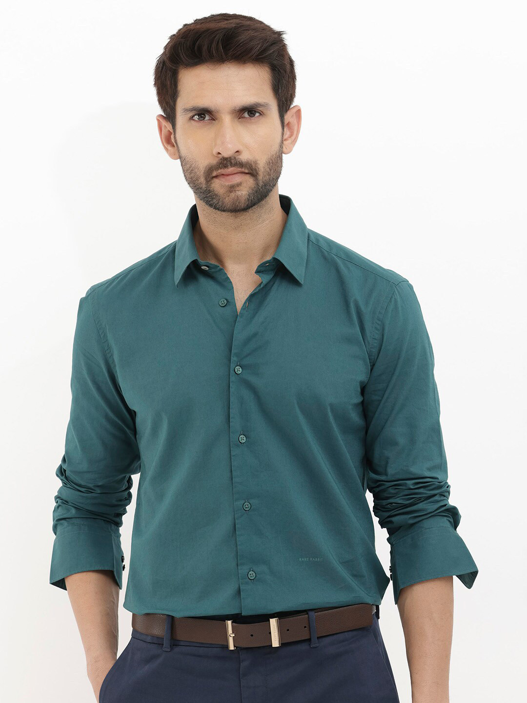 Buy RARE RABBIT Men Cambo Regular Fit Cotton Shirt - Shirts for Men ...
