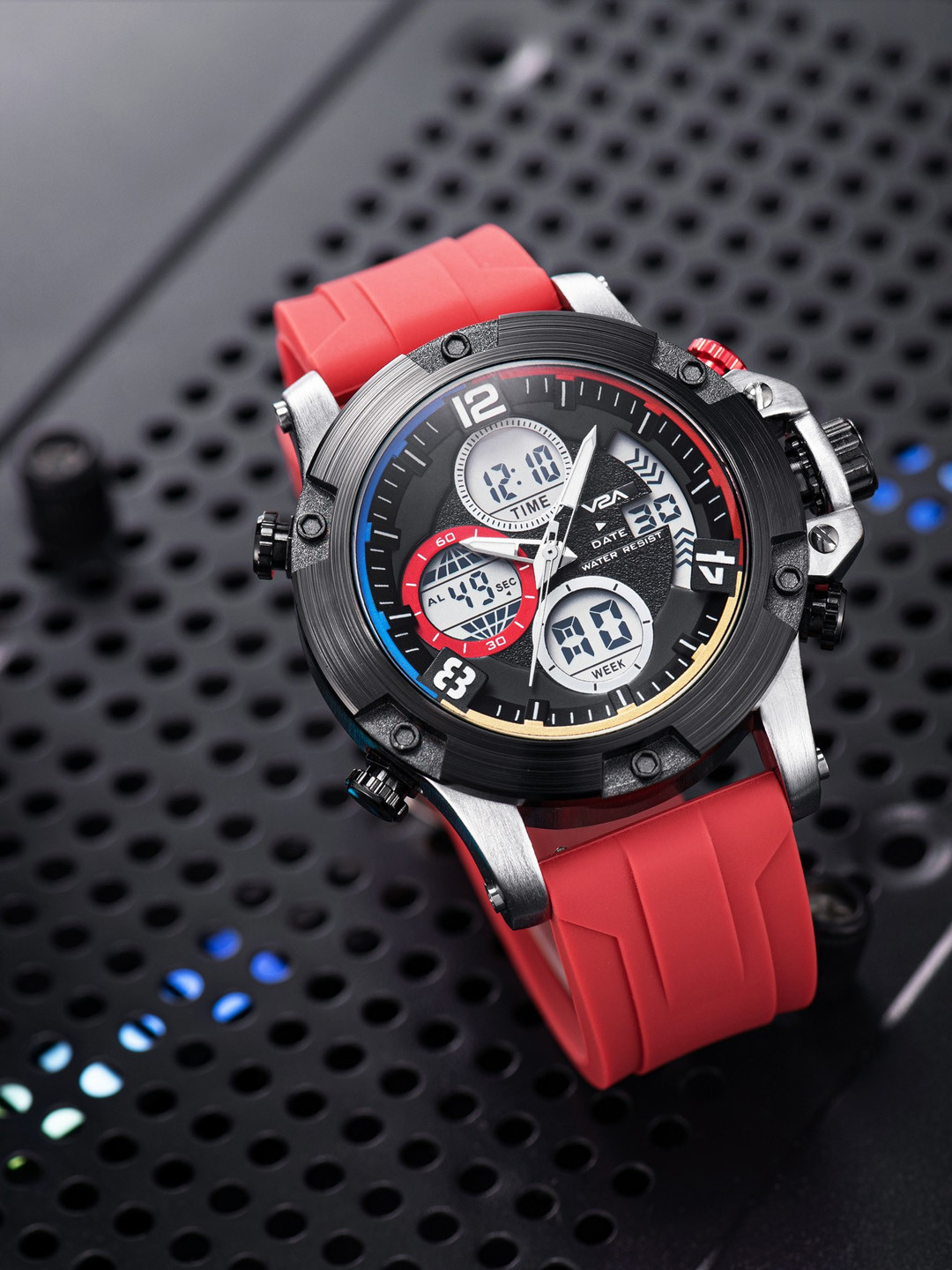 Buy V2A Men Patterned Dial & Straps Analogue & Digital Watch V2A JF ...