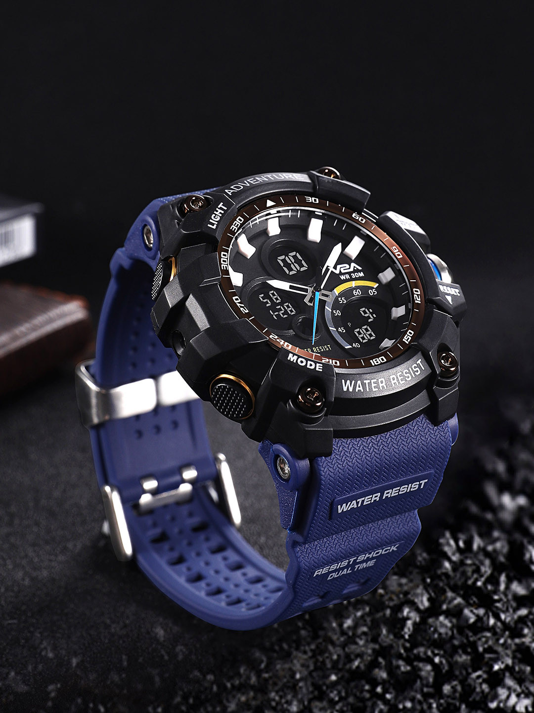 Buy V2A Men Textured Dial Multi Function Analogue Watch V2A JF 1614 ...