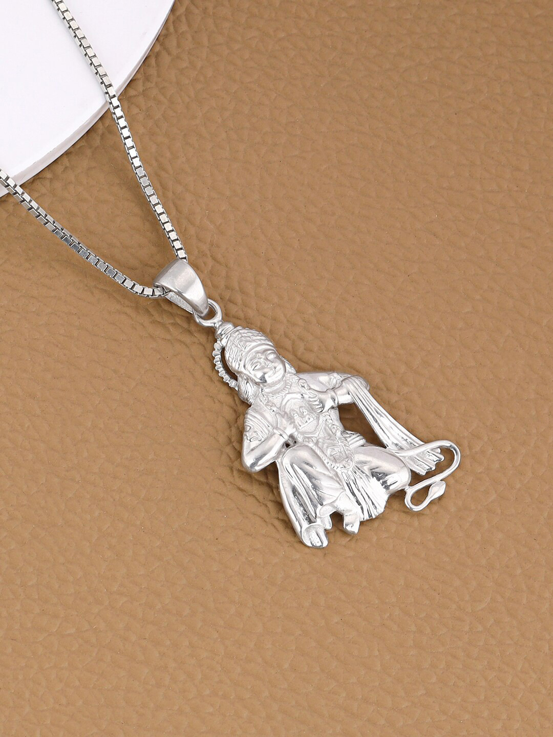 Buy GIVA Rhodium Plated 925 Sterling Silver Contemporary Hanuman ...