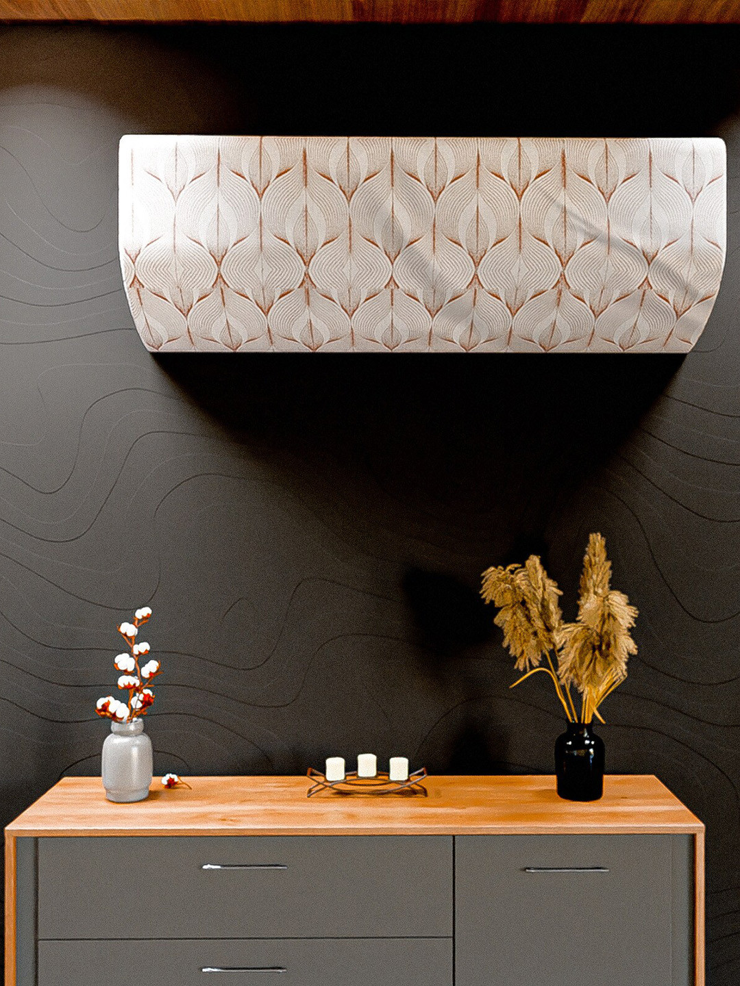 Buy Dakshya Industries Sparkle Brown Printed Snug Fit Split Air ...