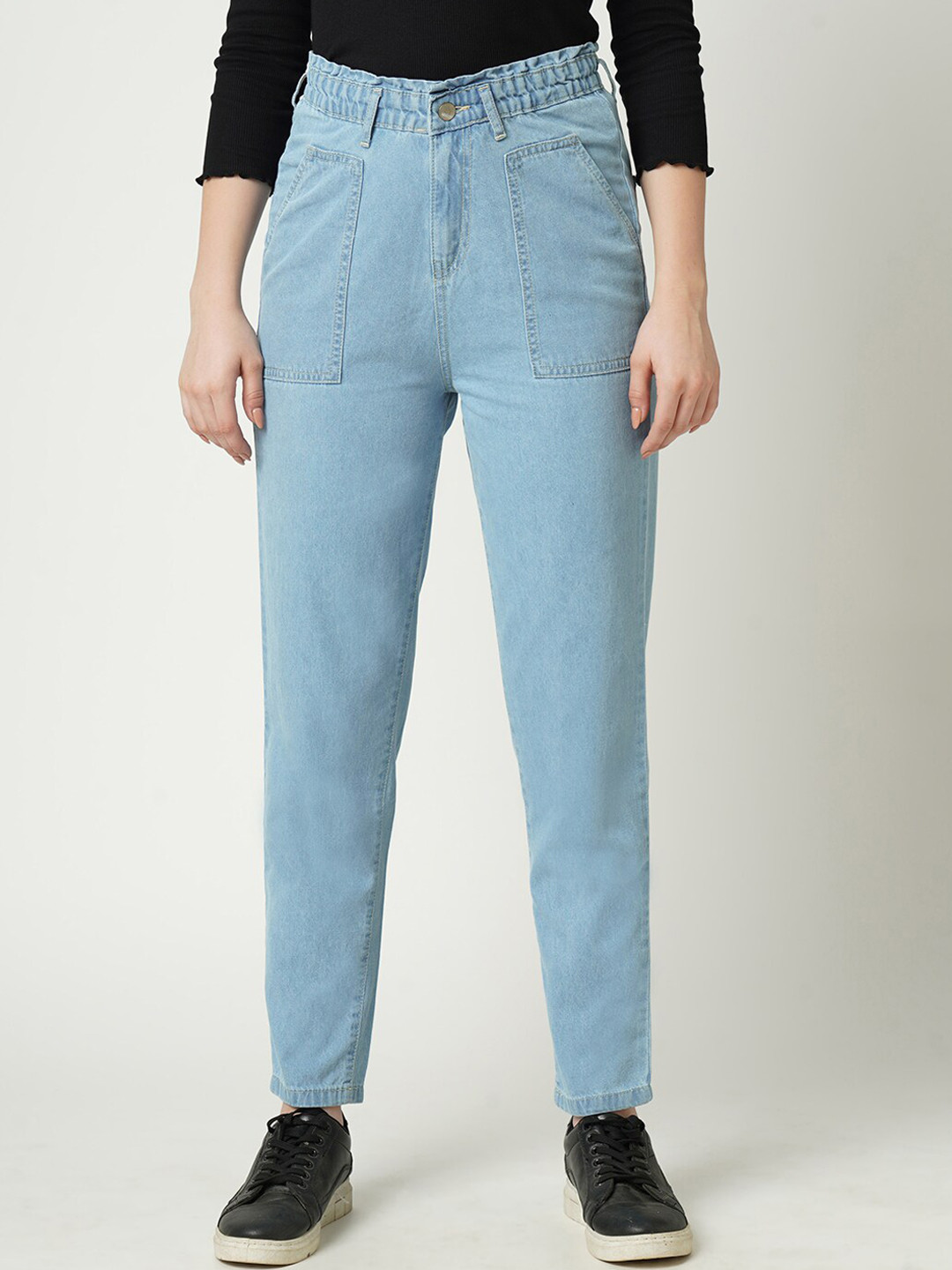 Buy Kraus Jeans Women Skinny Fit Clean Look High Rise Pure Cotton Jeans ...