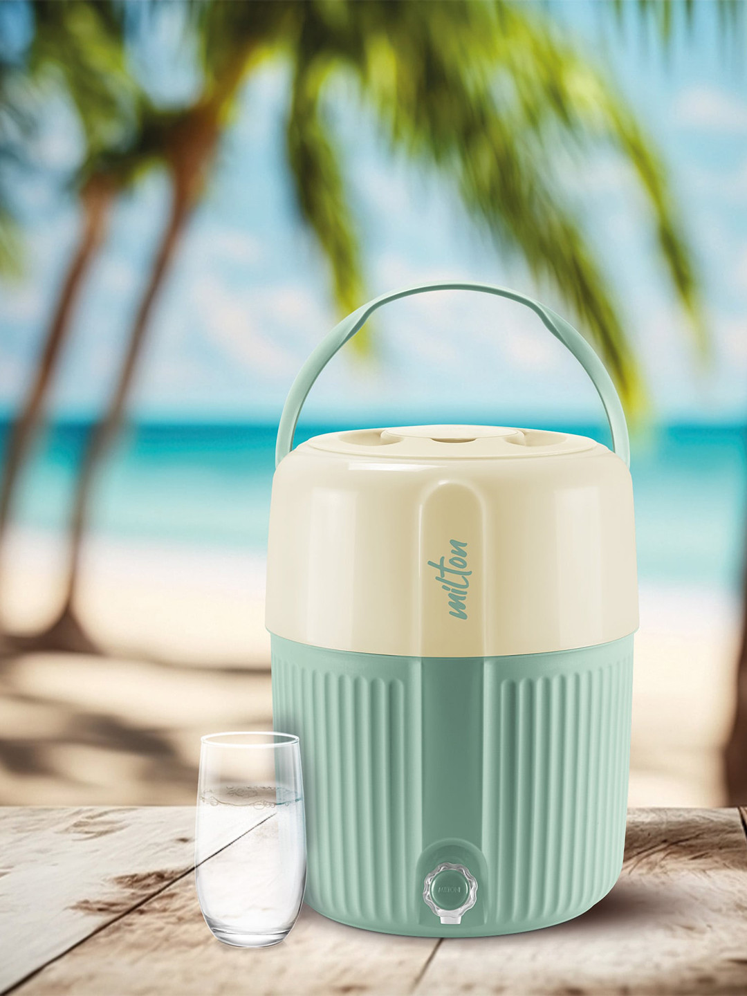 Buy Milton Kool Pristine 22 Light Green Insulated Plastic Water Jug 19 ...