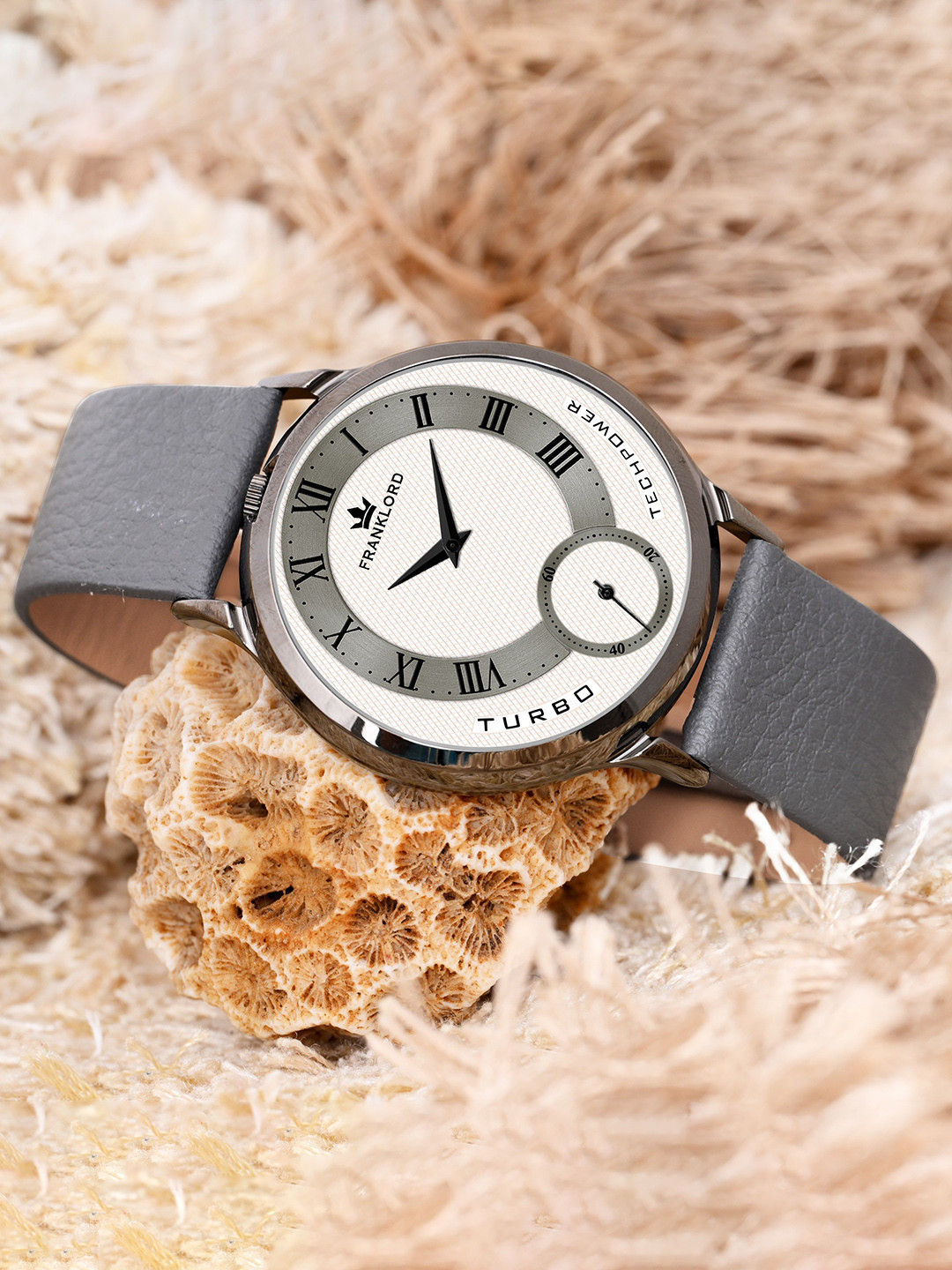 Buy Franklord TWIN POWER Men Dial Leather Straps Analogue Watch F 137 ...