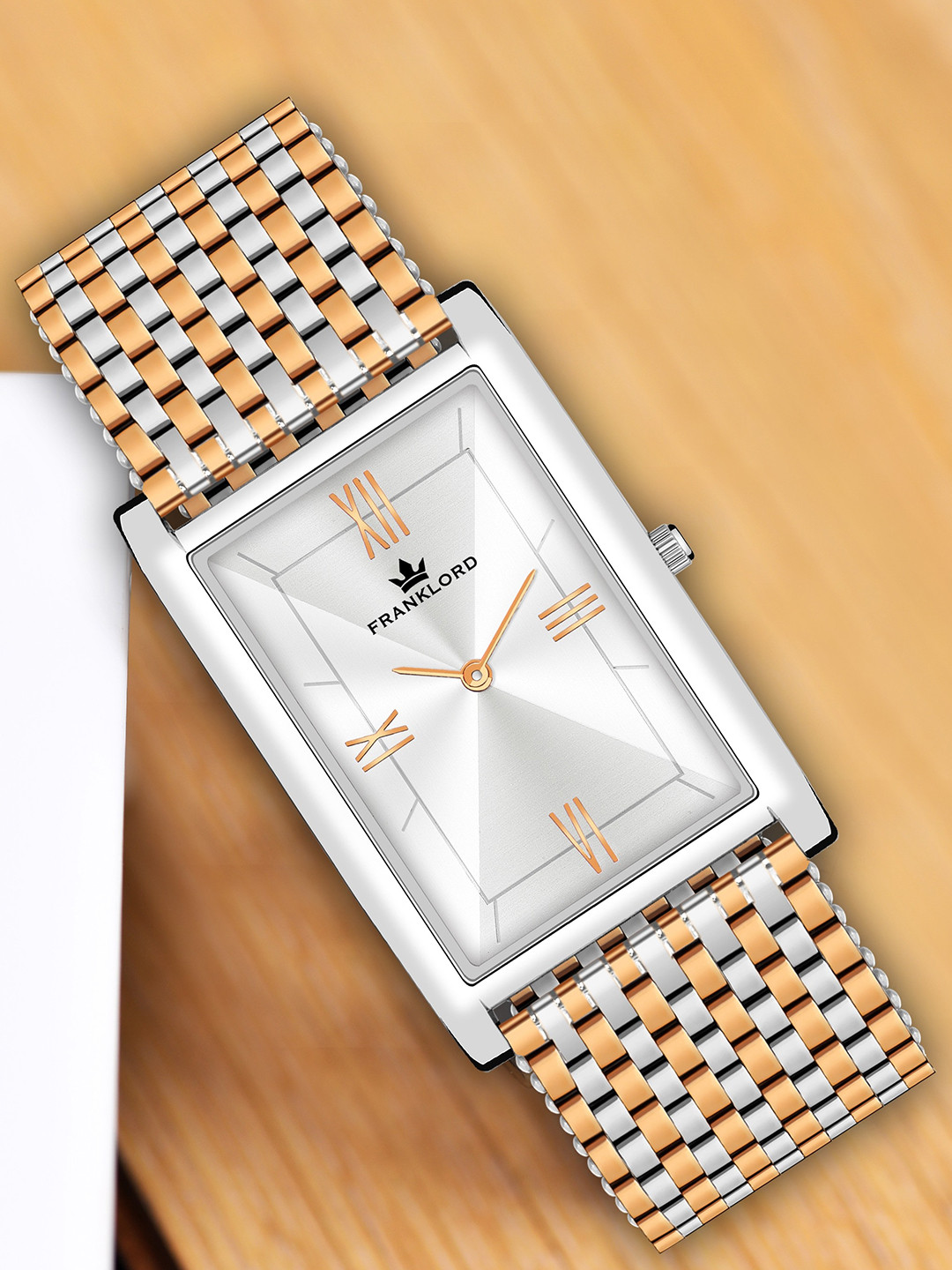 Buy Franklord Vintazh Men Stainless Steel Bracelet Style Analogue Watch ...