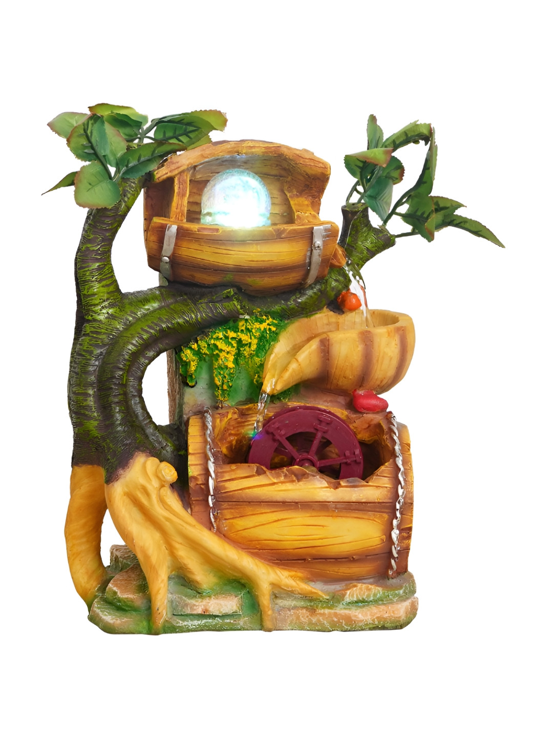 Buy Craft Smith Green Textured Jungle Theme Water Fountain - Fountains ...