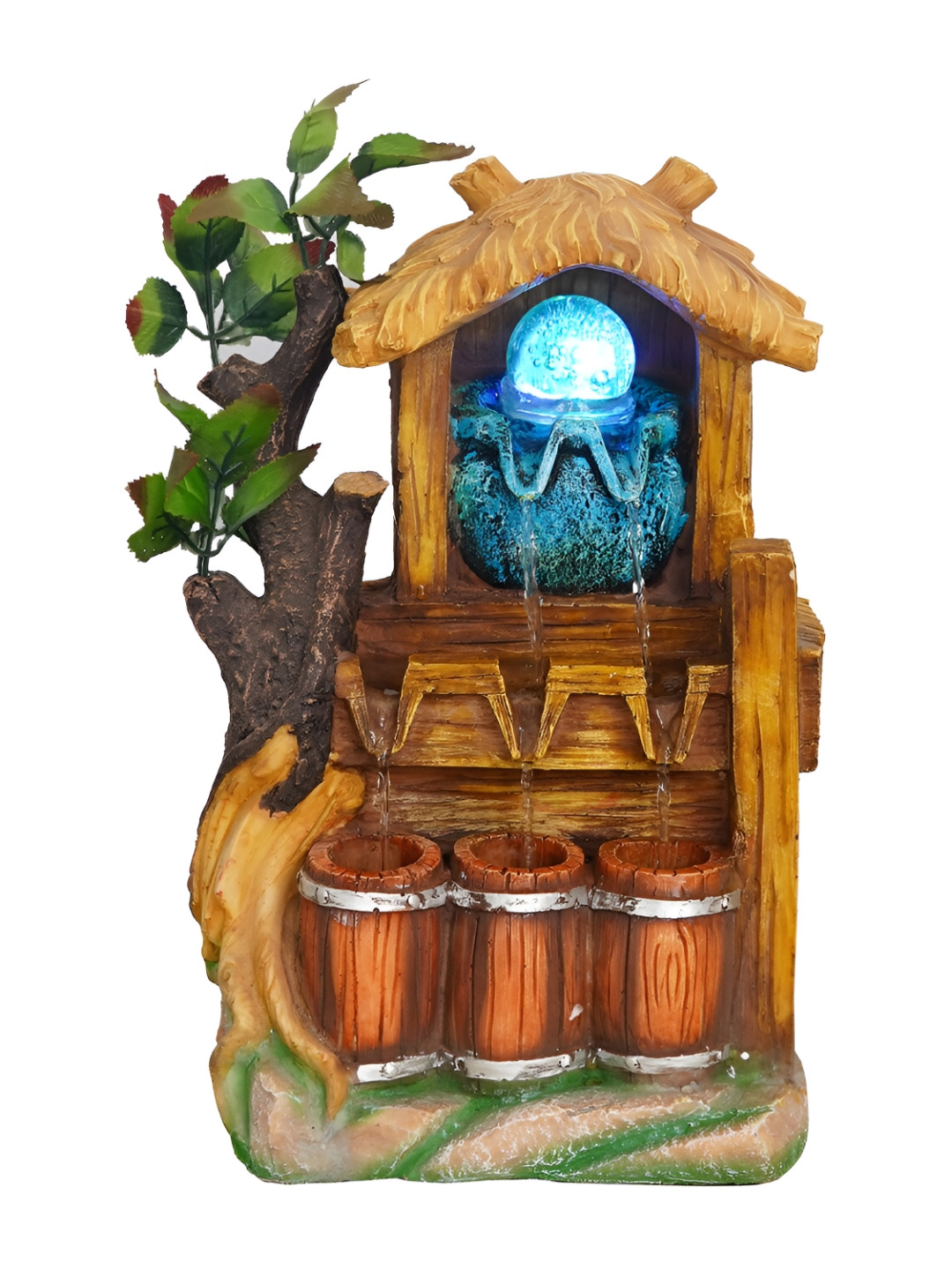 Buy Craft Smith Brown Textured Jungle Theme Water Fountain - Fountains ...