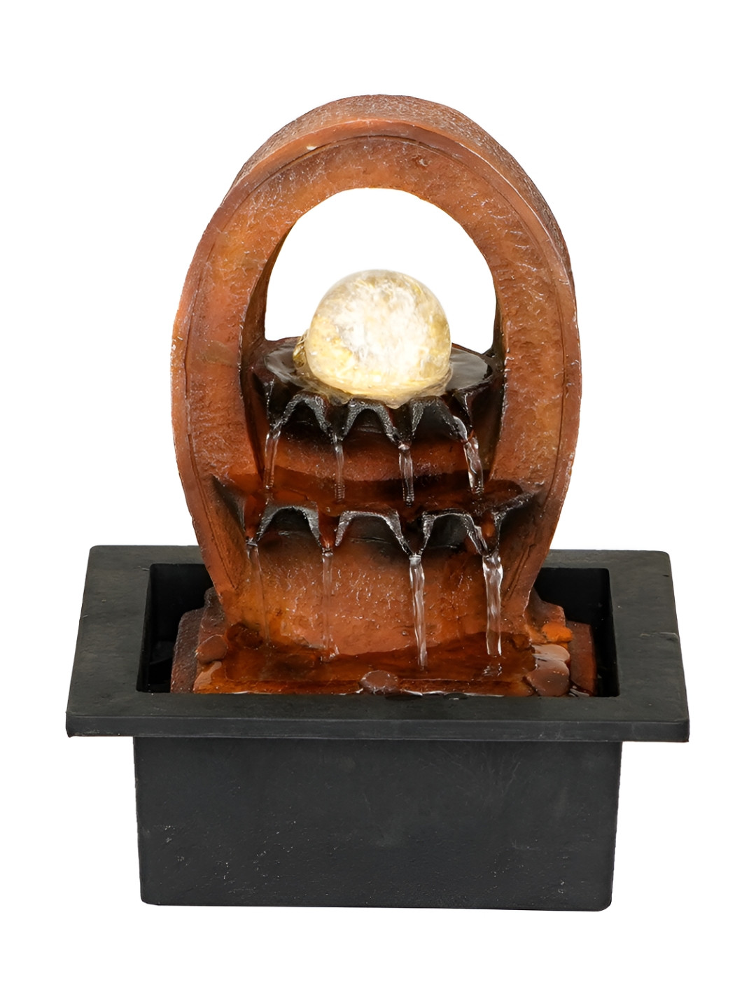 Buy Craft Smith Brown Textured 2 Steps Water Fountain - Fountains for ...