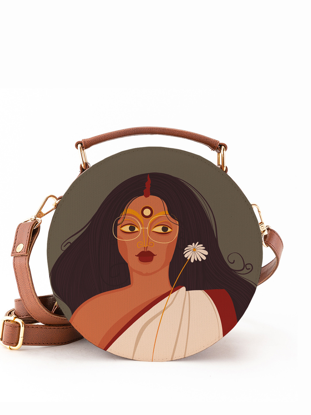 Buy Kalankit Graphic Printed Structured Sling Bag - Handbags for Women ...