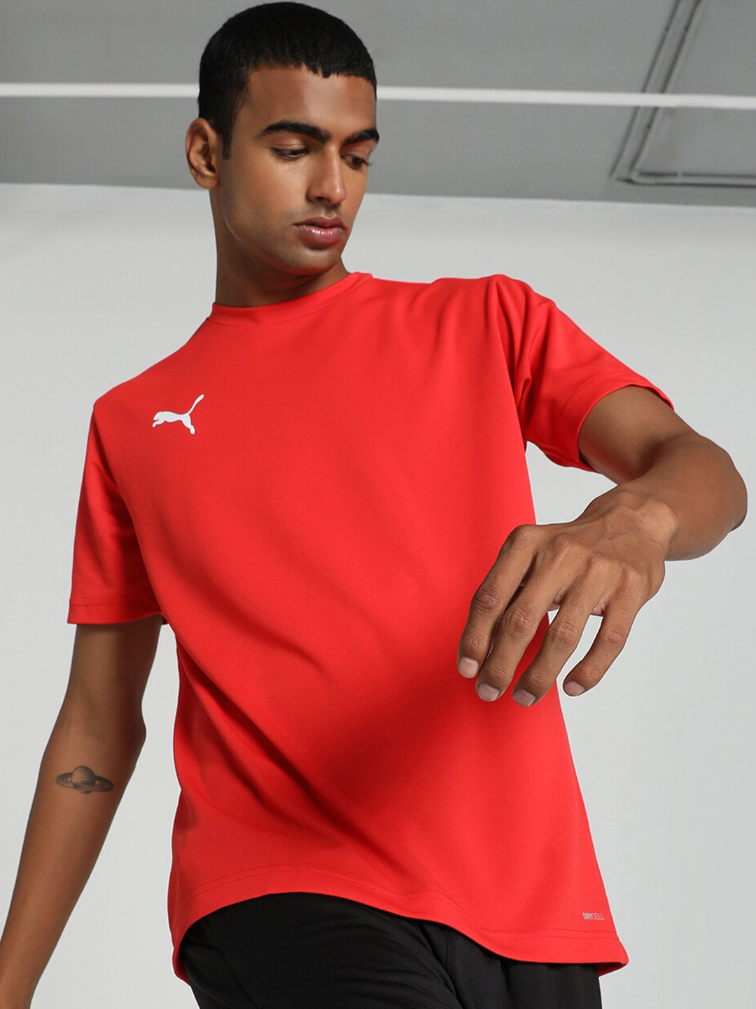 Buy Puma TeamRise Logo Printed Football Jersey T Shirt - Tshirts for ...