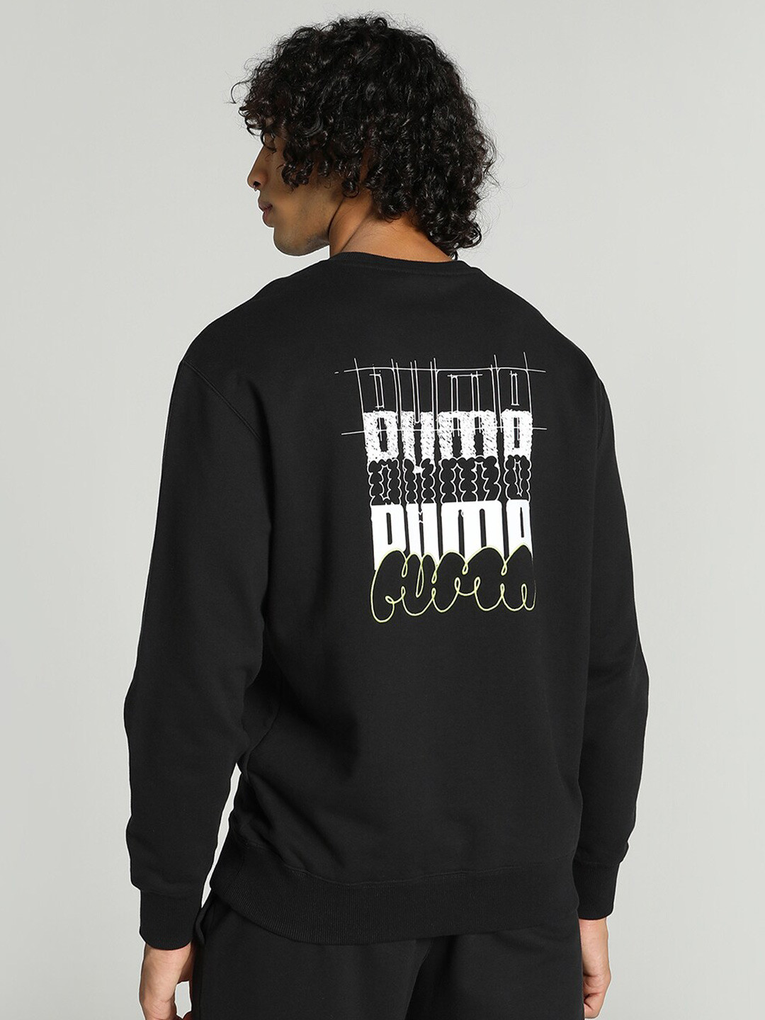 Buy Puma BRAND LOVE Crew Neck Graphic Printed Sweatshirt - Sweatshirts ...