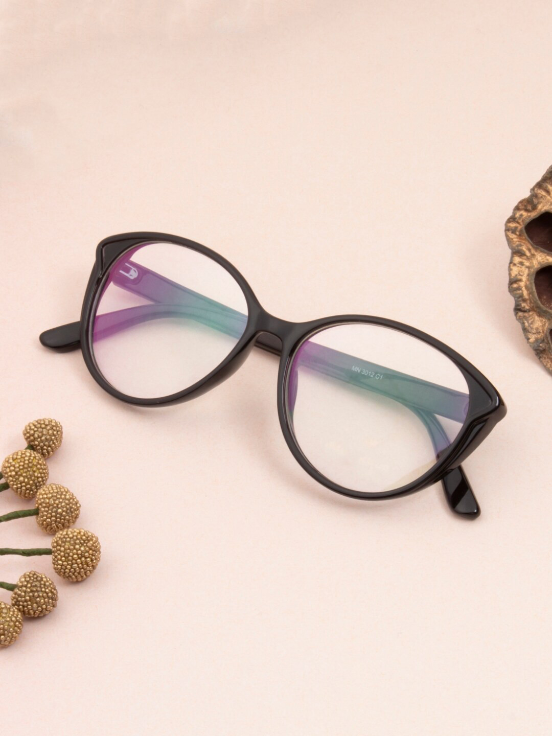 Buy Ted Smith Women Full Rim Cateye Frames TS 411_C1 - Frames for Women ...