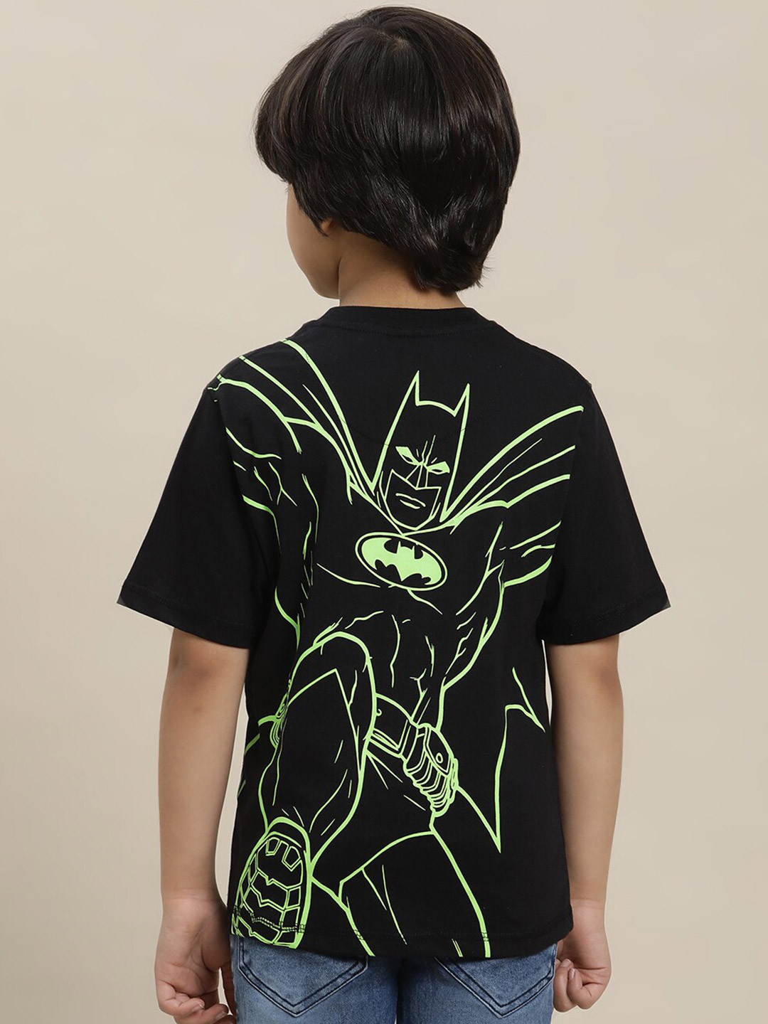Buy Kids Ville Boys Batman Printed Pure Cotton T Shirt - Tshirts for ...