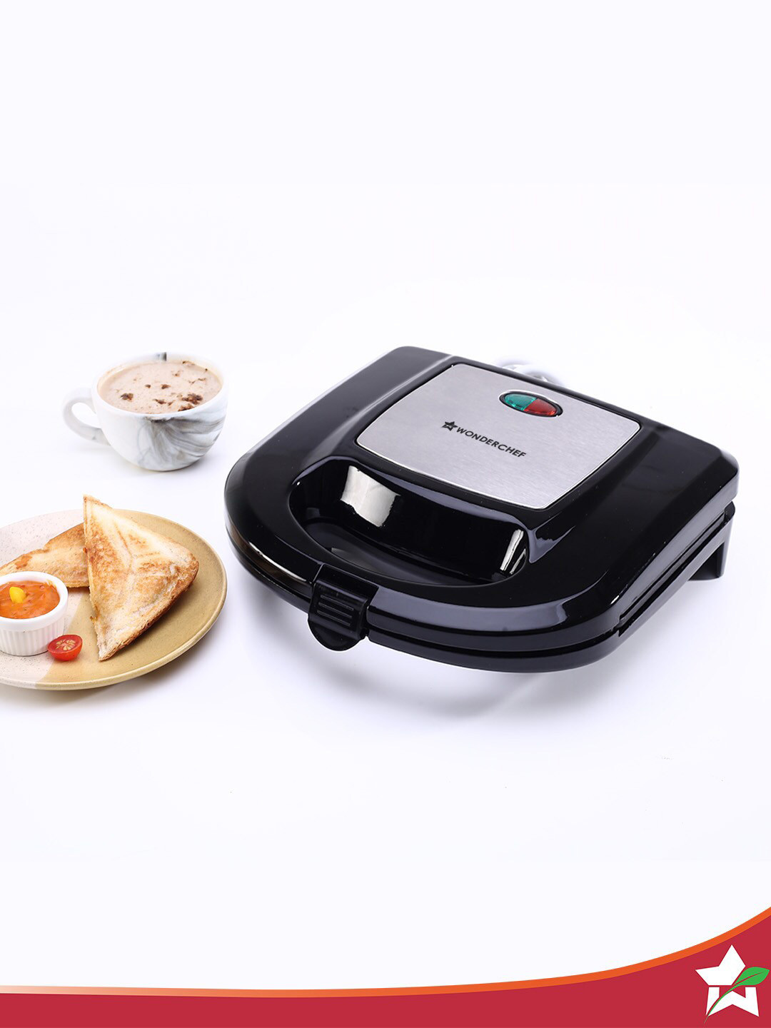 Buy Wonderchef Ultima Black Non Stick Sandwich Maker 800 W - Sandwich ...