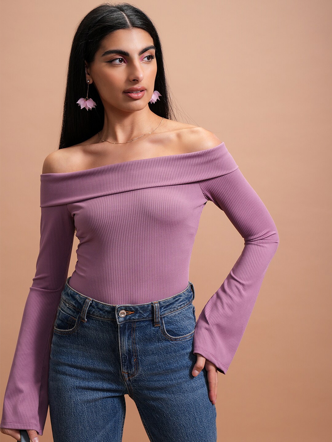Buy Tokyo Talkies Off Shoulder Bardot Crop Top Tops For Women