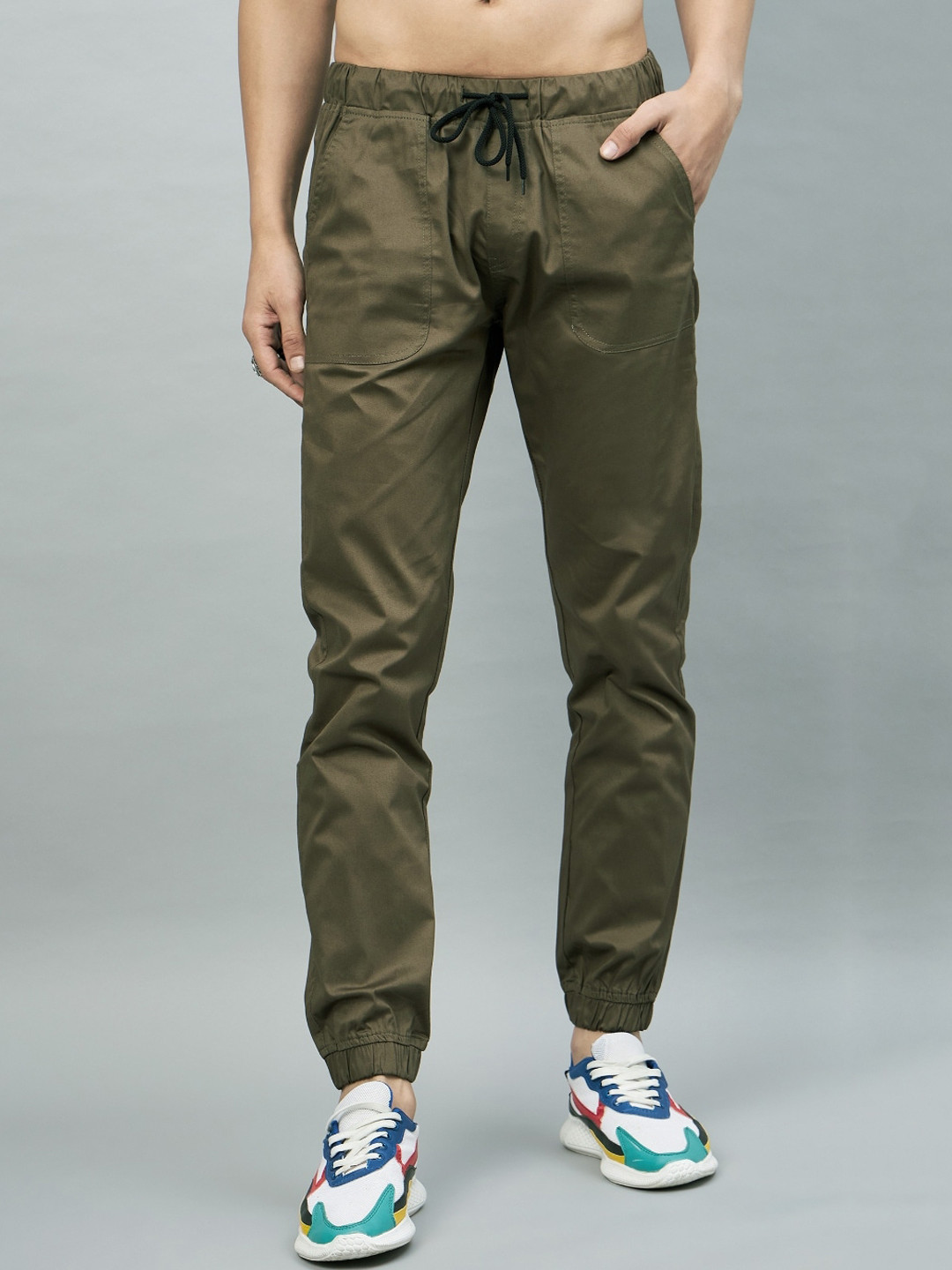 Buy STUDIO NEXX Men Relaxed Mid Rise Cotton Joggers - Trousers for Men ...