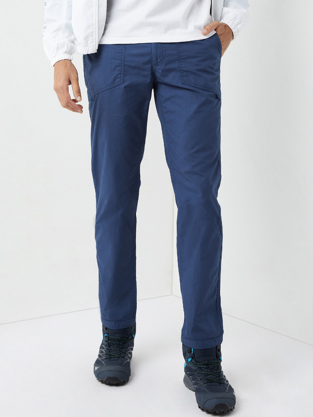 Buy Wildcraft Men Mid Rise Regular Fit Trousers - Trousers for Men ...