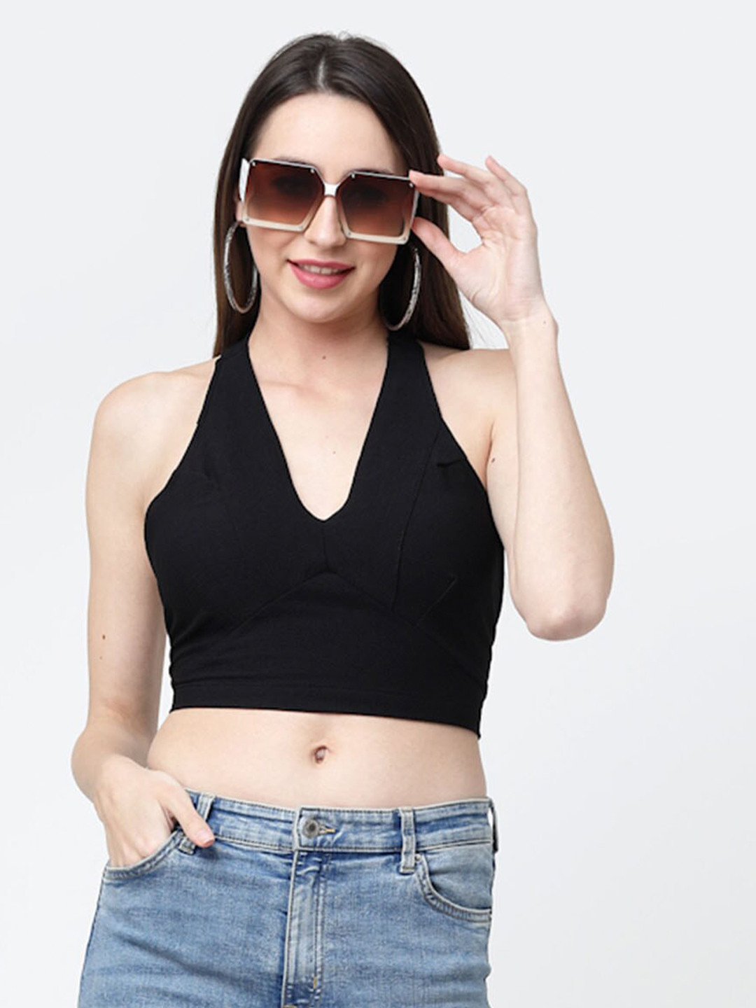 Buy MISS AYSE Styled Back Crop Top - Tops for Women 27723096 | Myntra
