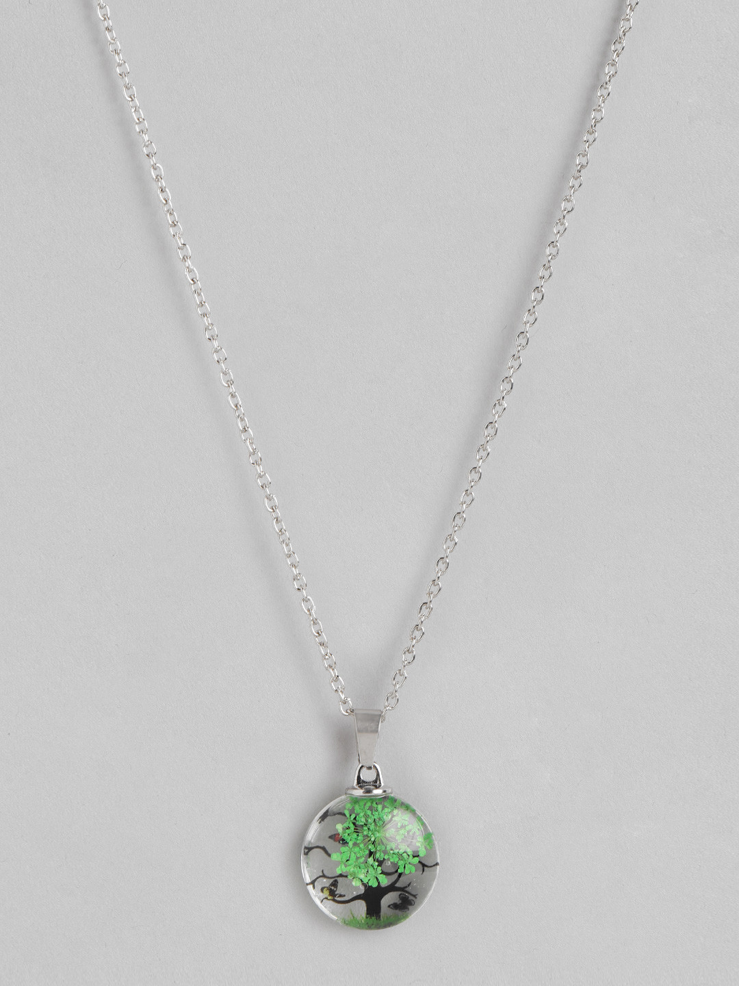 Buy PARIS HAMILTON Silver Plated Spherical Pendants With Chains ...