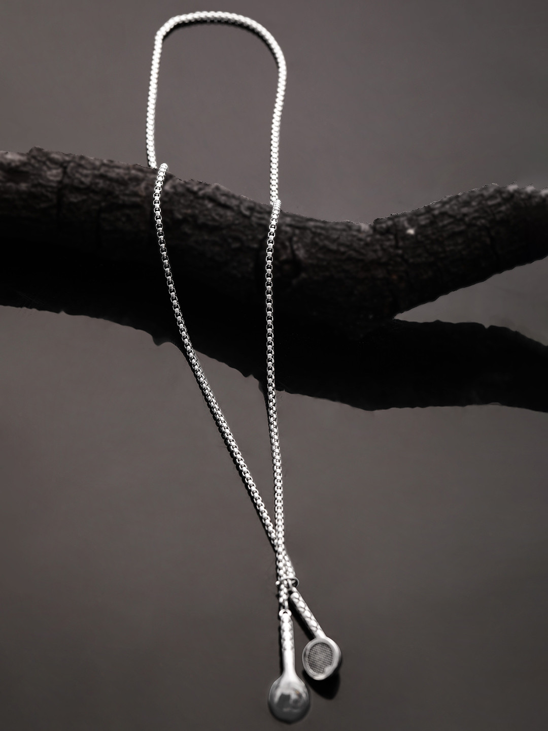 Buy The Roadster Lifestyle Co Silver Plated Headphone Pendent Chain ...