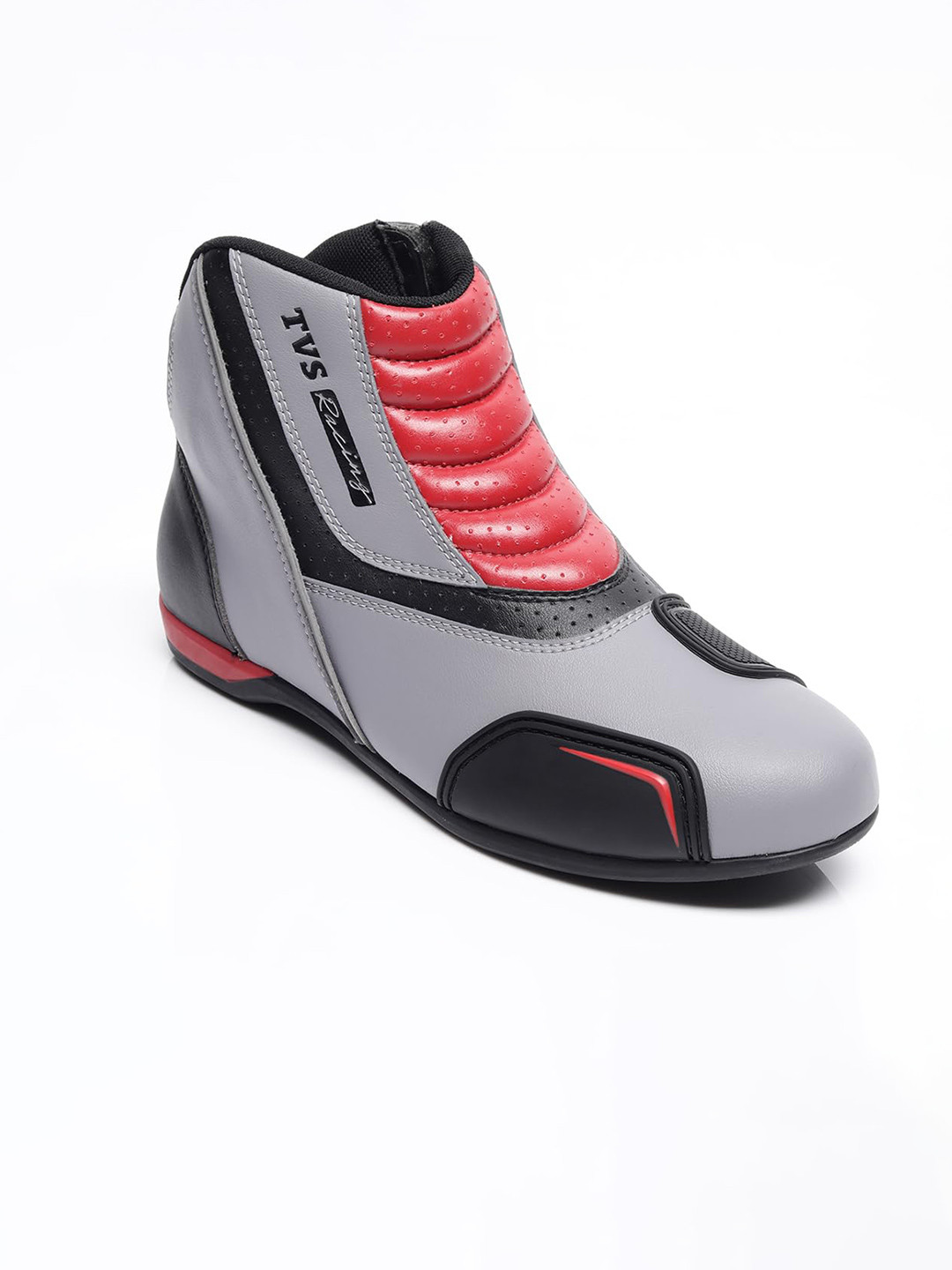 Buy TVS Men Anti Microbial Leather Mid Top Trekking Shoes - Sports ...