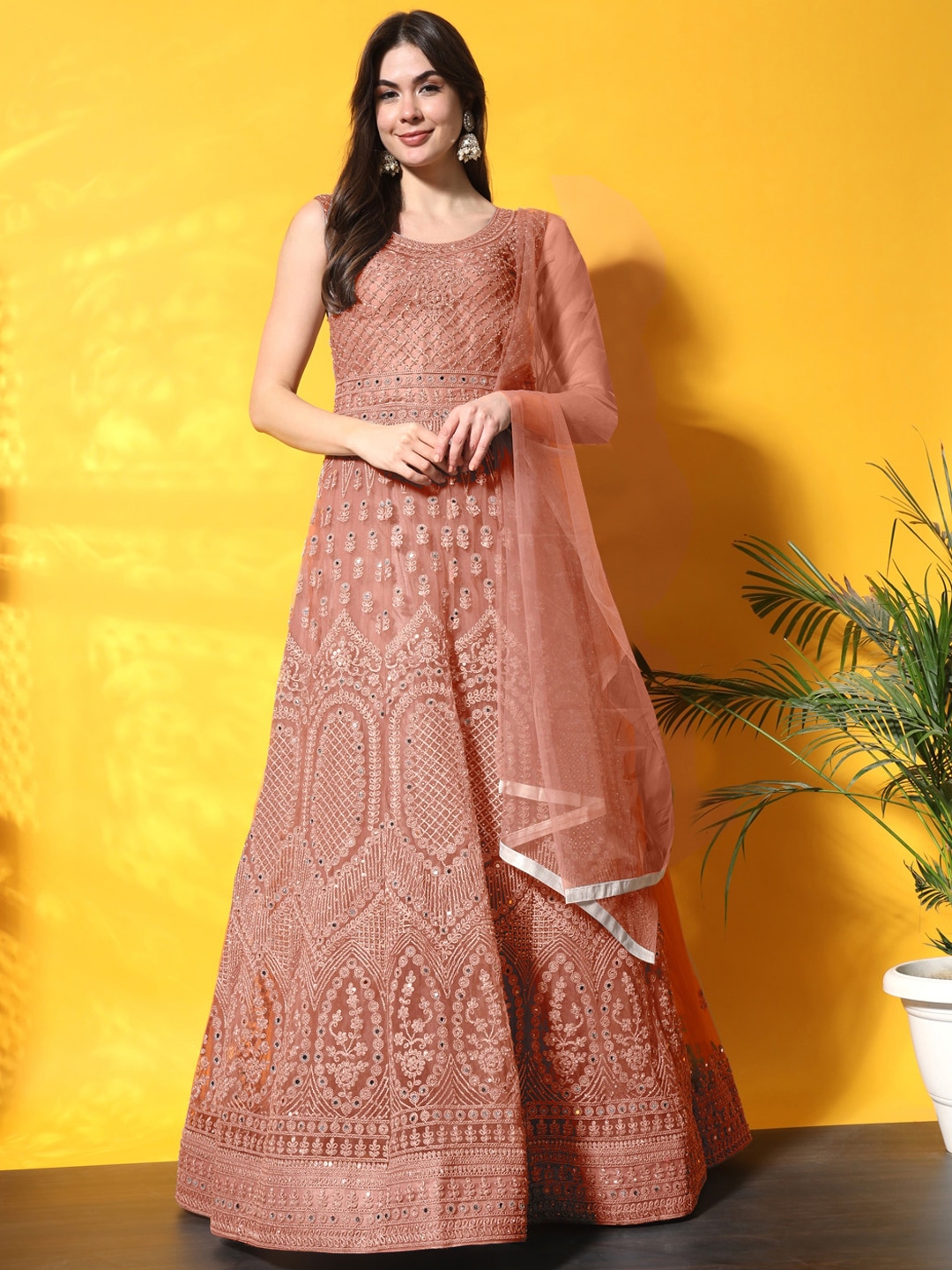 Buy Chhabra 555 Ethnic Motif Embroidered Gown Ethnic Dresses With ... Buy Chhabra 555 Ethnic Motif Embroidered Gown Ethnic Dresses With ...