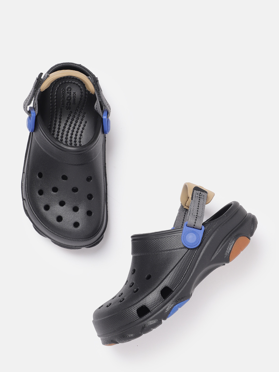 Buy Crocs Kids Solid Croslite Clogs With Backstrap - Flip Flops for ...