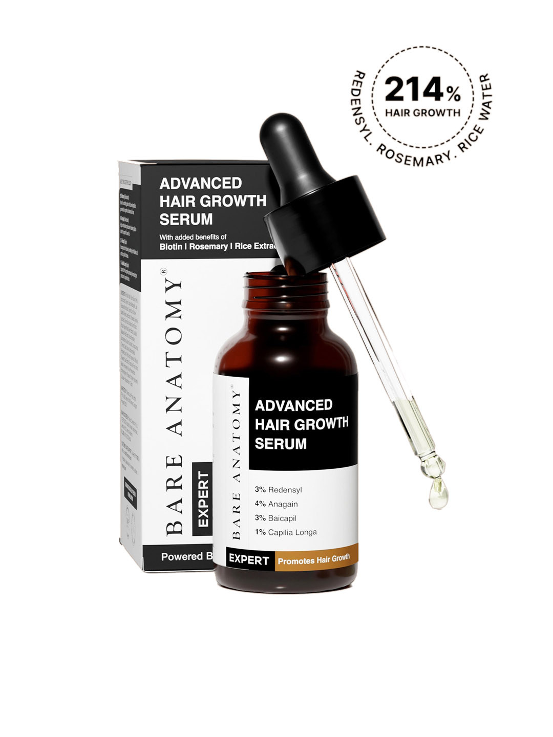 Buy Bare Anatomy Advanced Hair Growth & Hair Fall Control Serum 30ml ...
