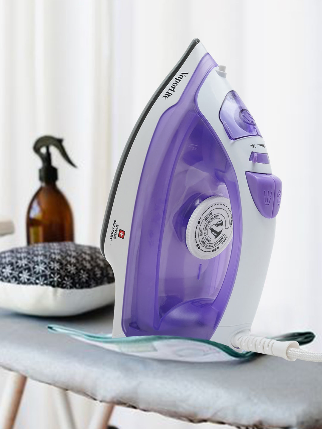 Buy SWISS MILITARY Purple Vaporlite 2000 W Steam Iron - Irons for ...