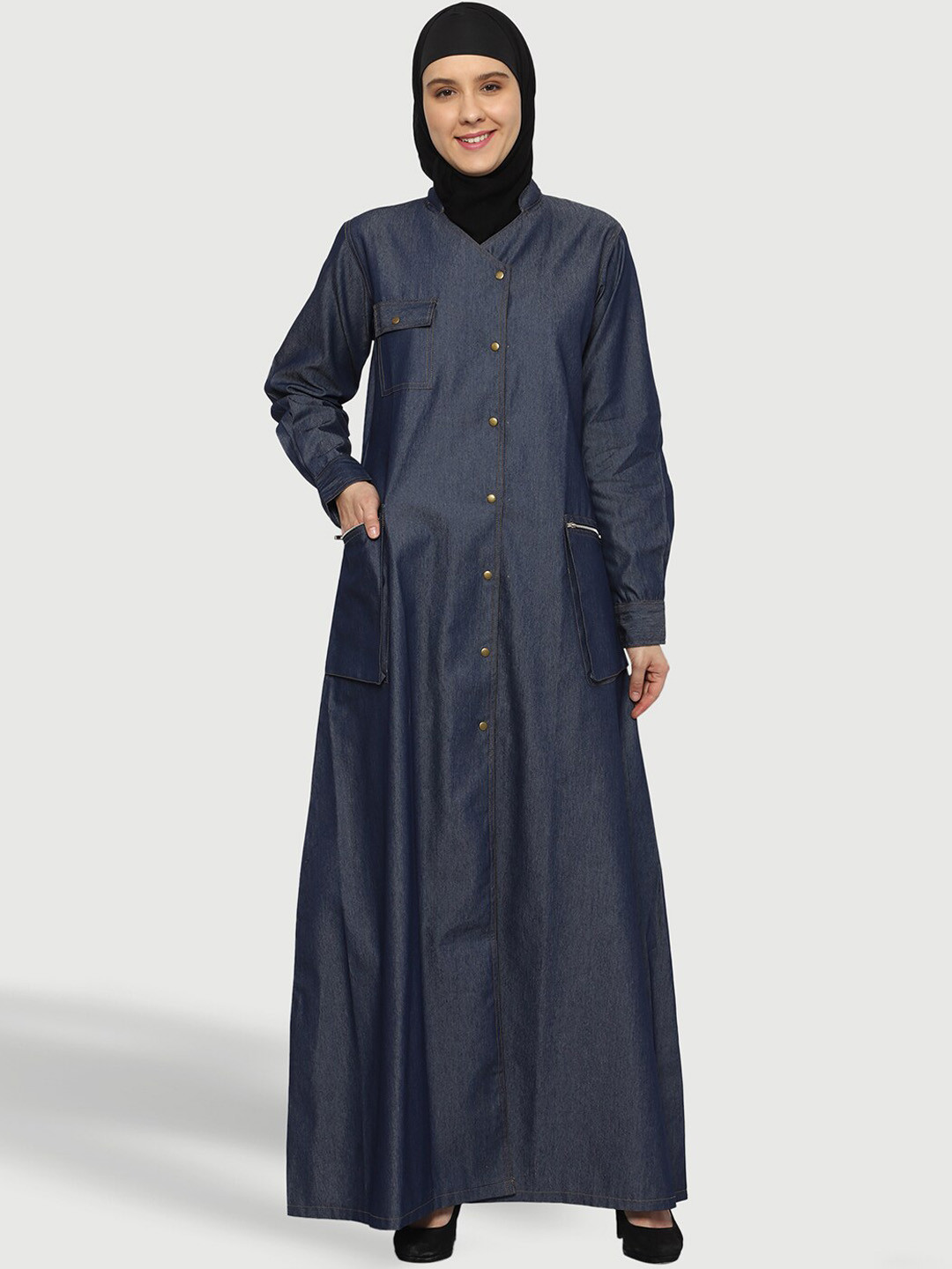 Buy MOMIN LIBAS Cotton Burqa With Scarf - Burqas for Women 27762028 ...